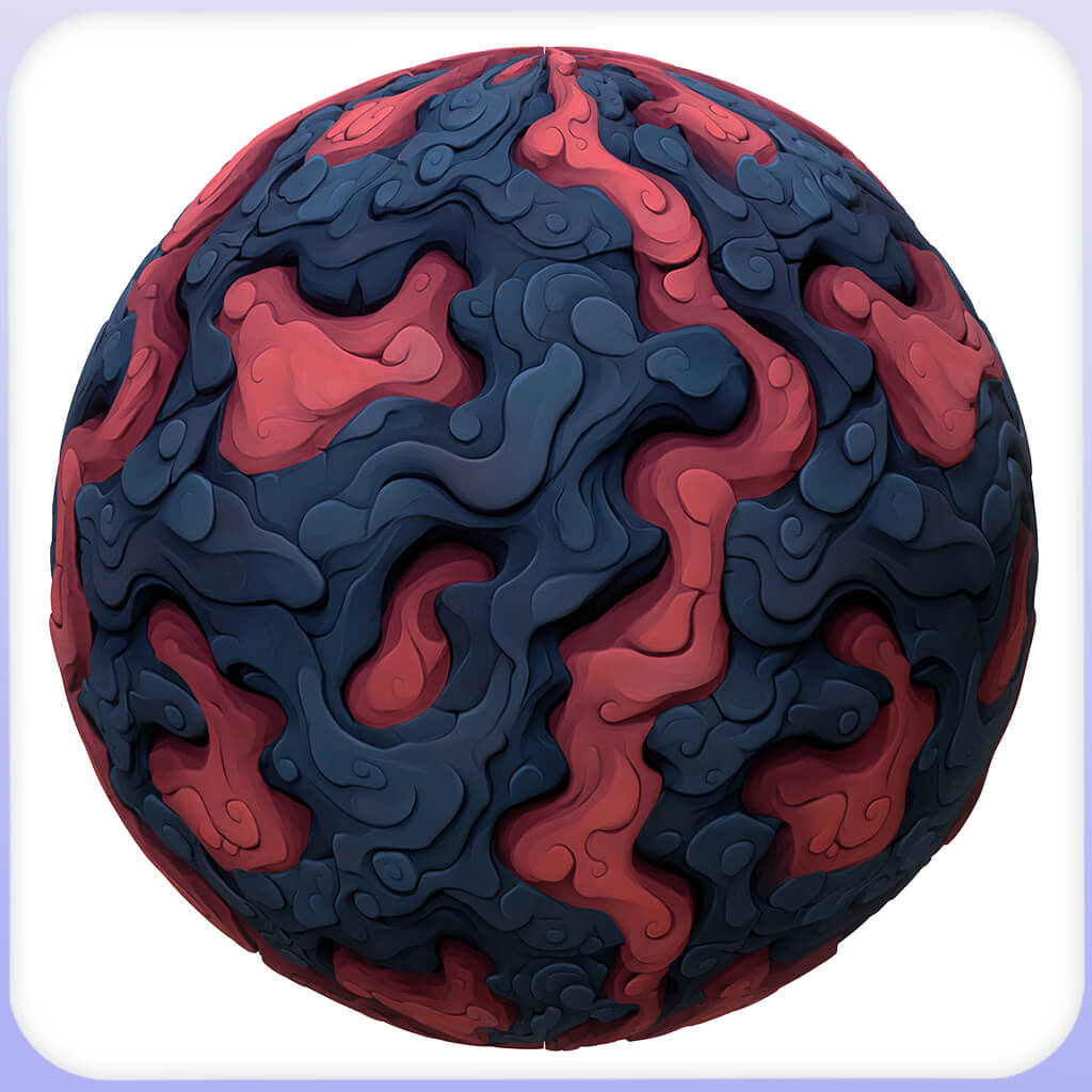 Stylized Lava Seamless Texture by zames1992d