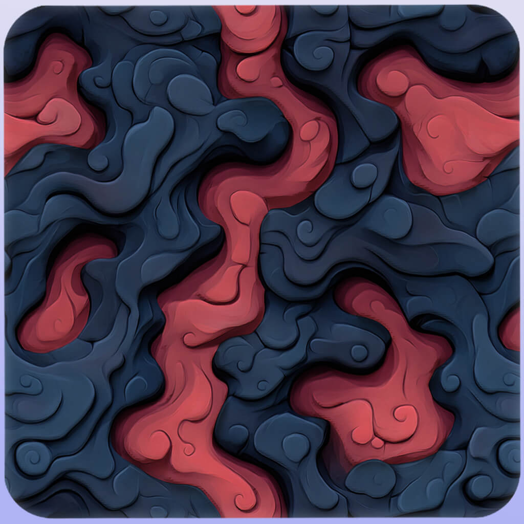 Stylized Lava Seamless Texture by zames1992d