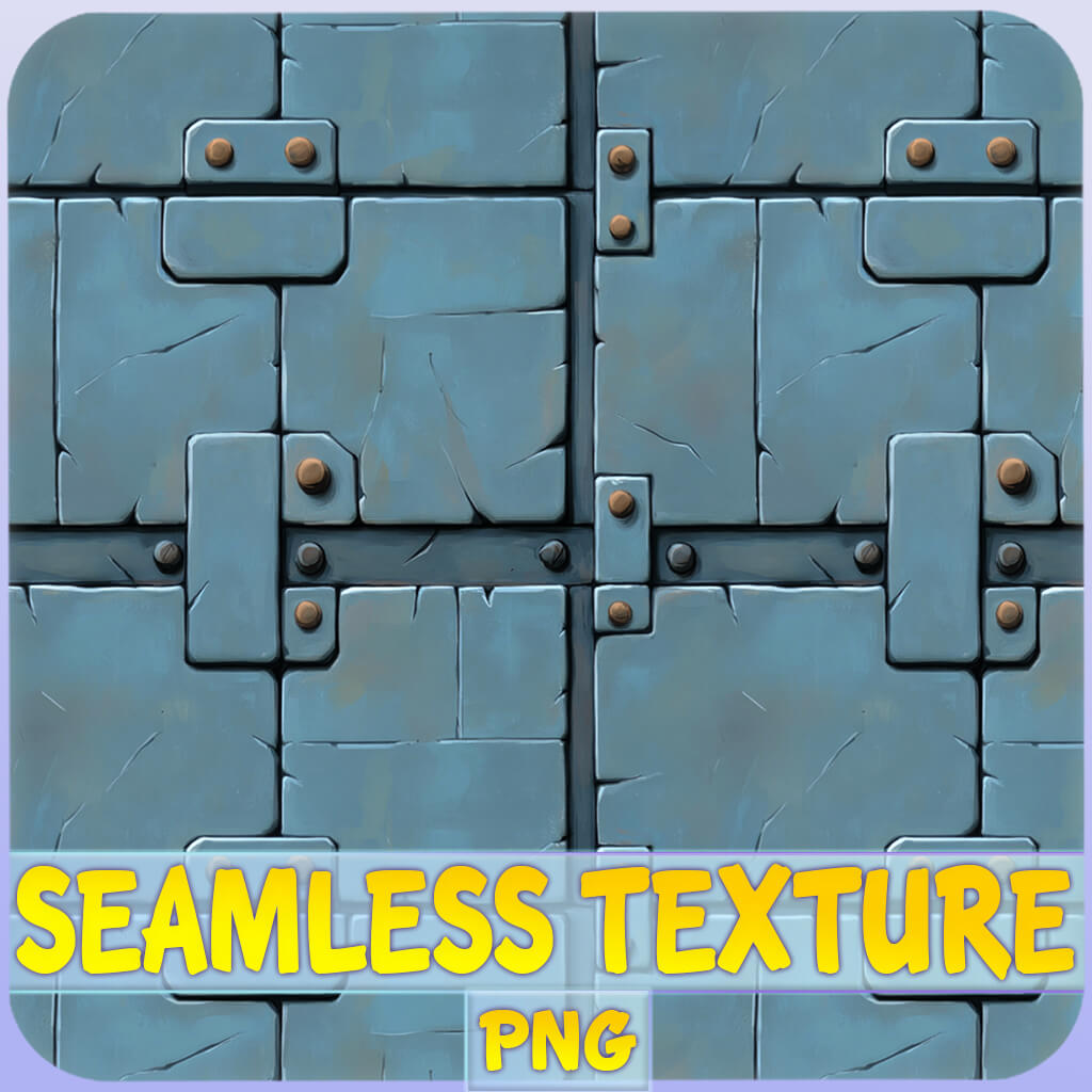 Stylized Metal Panels Seamless Texture by zames1992d