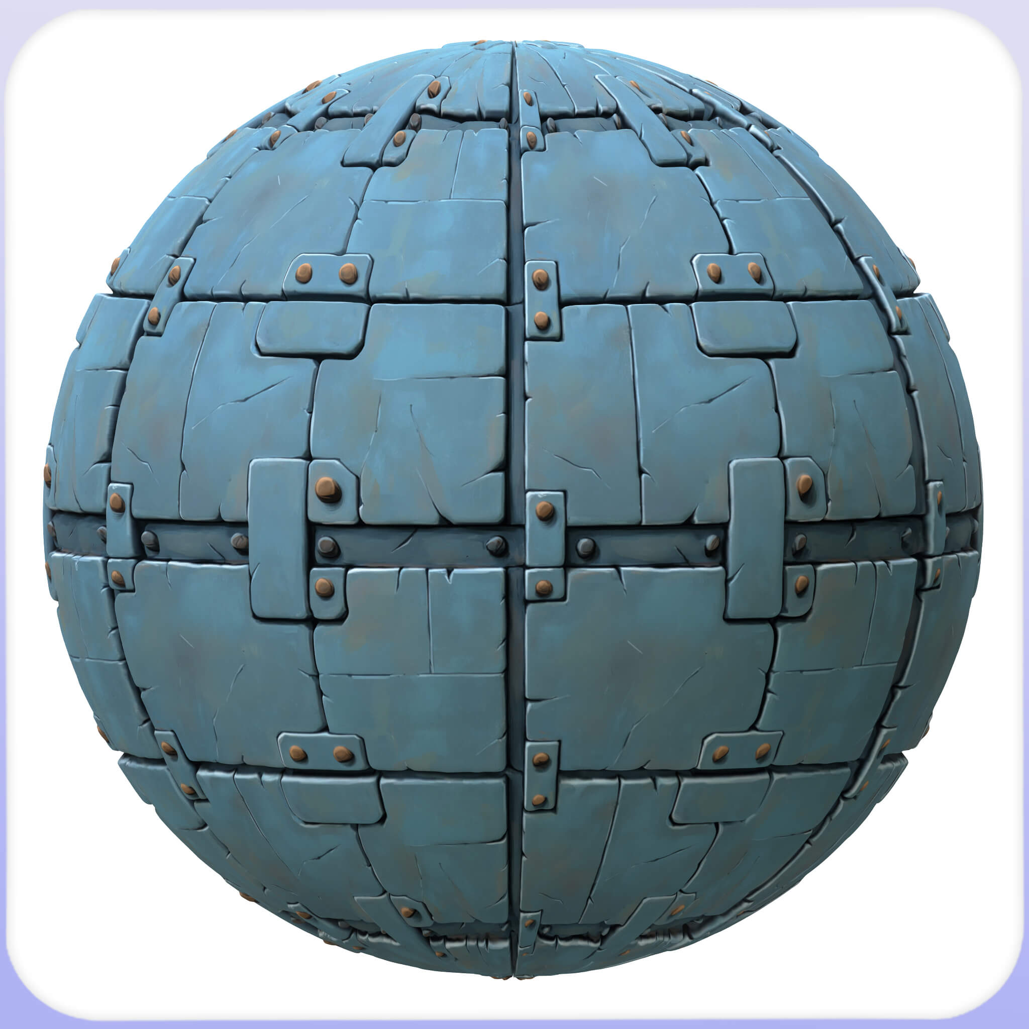 Stylized Metal Panels Seamless Texture by zames1992d