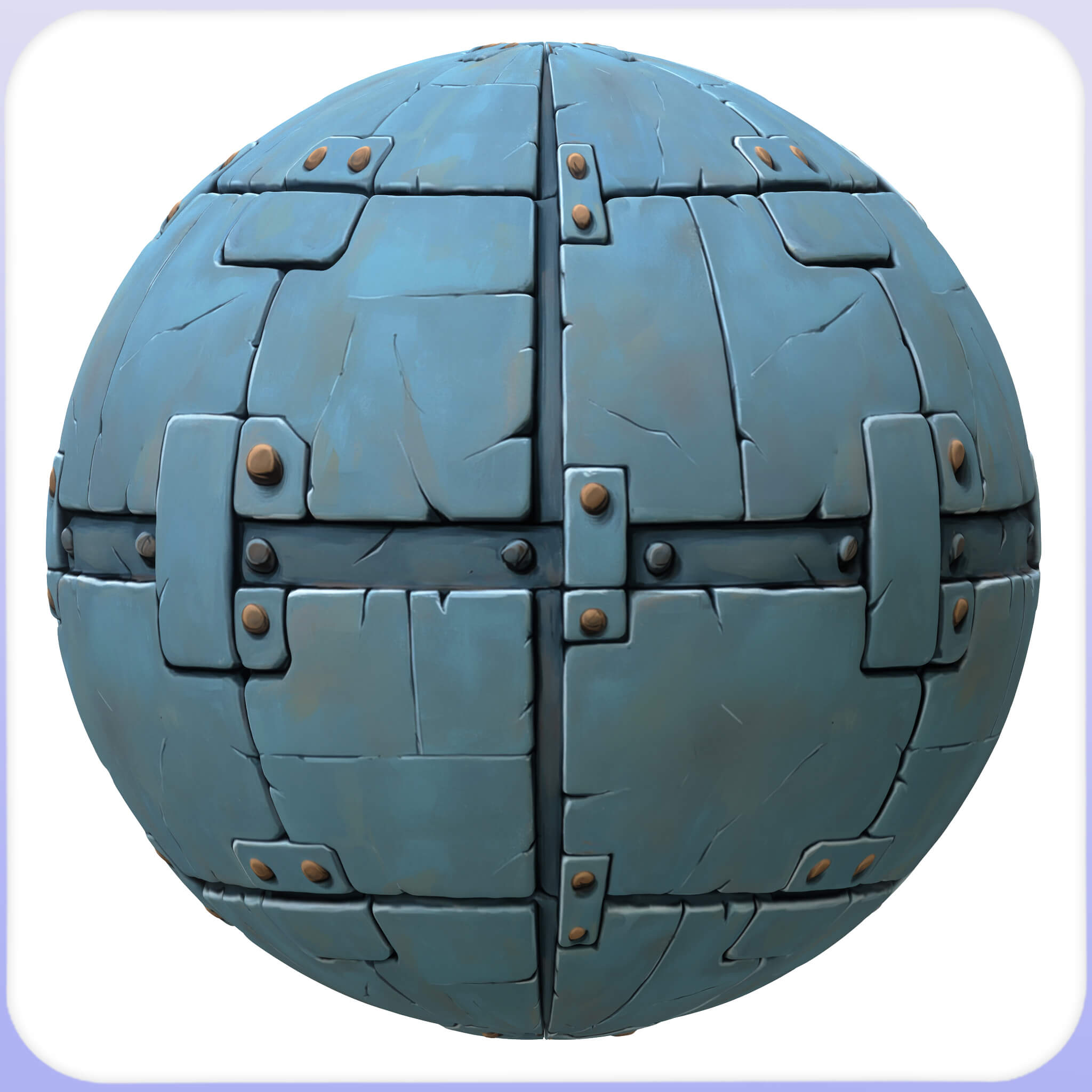 Stylized Metal Panels Seamless Texture by zames1992d