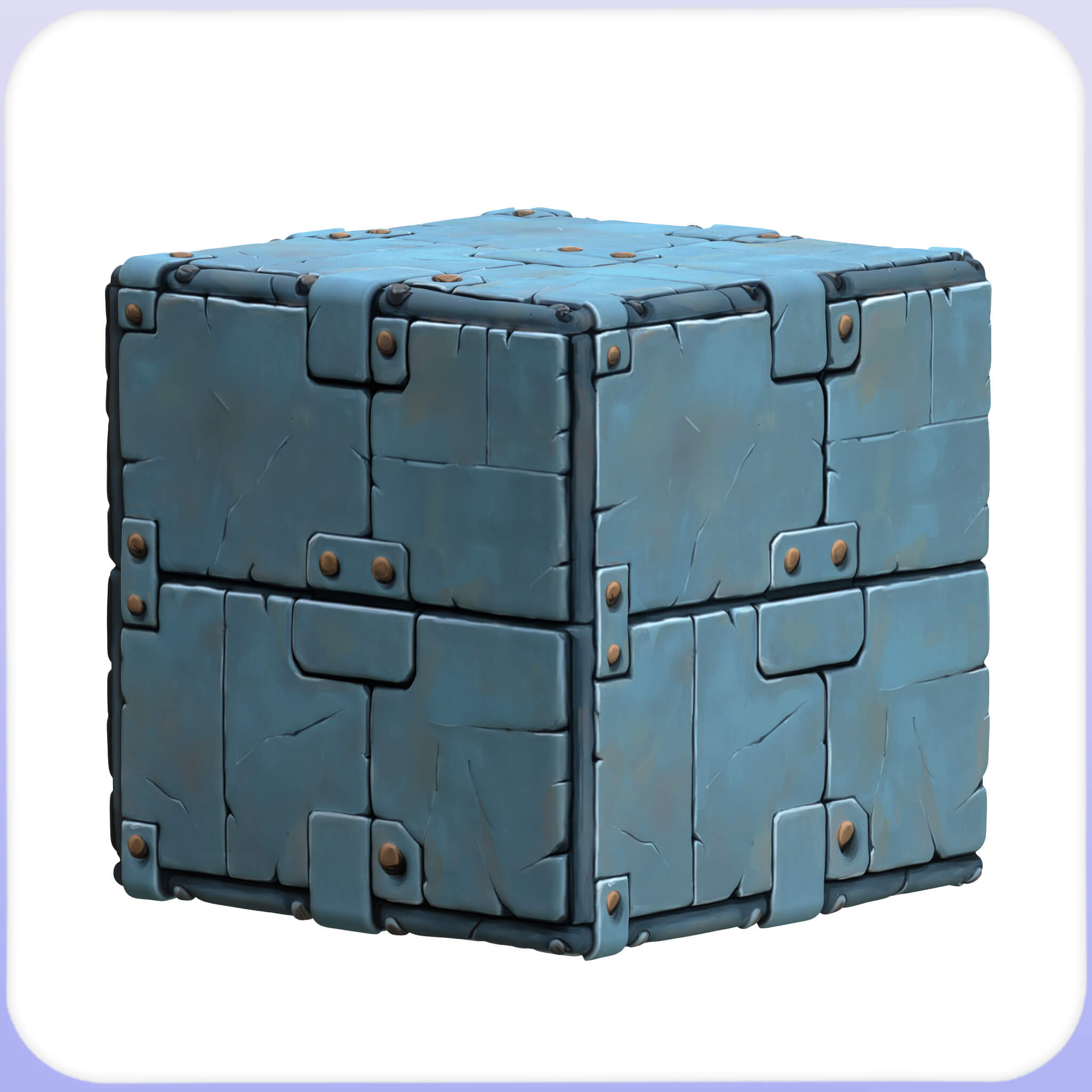 Stylized Metal Panels Seamless Texture by zames1992d