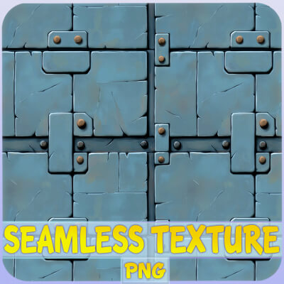 Stylized Metal Panels Seamless Texture by zames1992d