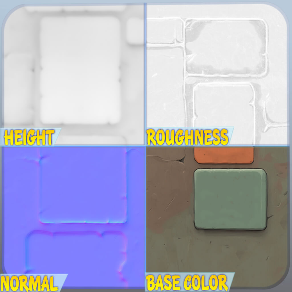 Stylized Metal Panels Seamless Texture by zames1992d