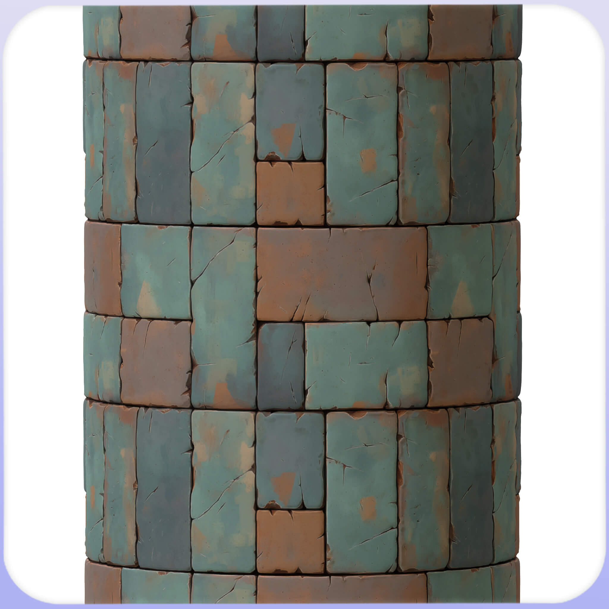 Stylized Metal Panels Seamless Texture by zames1992d