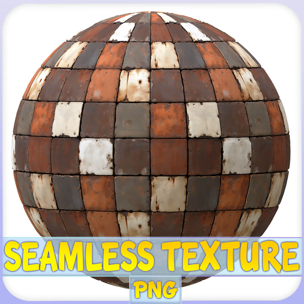 Stylized Metal Panels Seamless Texture by zames1992d