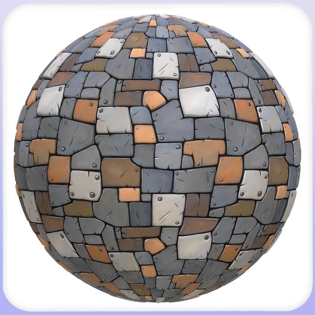 Stylized Metal Panels Seamless Texture by zames1992d