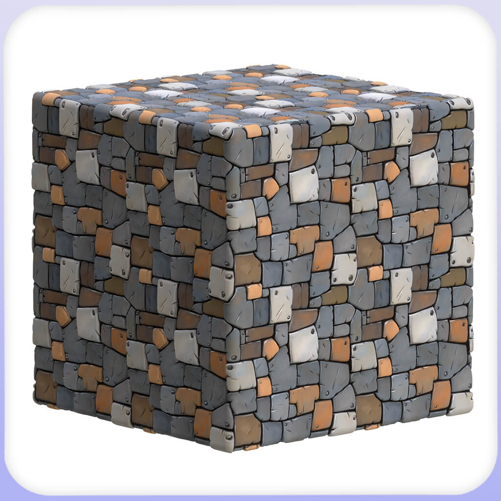 Stylized Metal Panels Seamless Texture by zames1992d