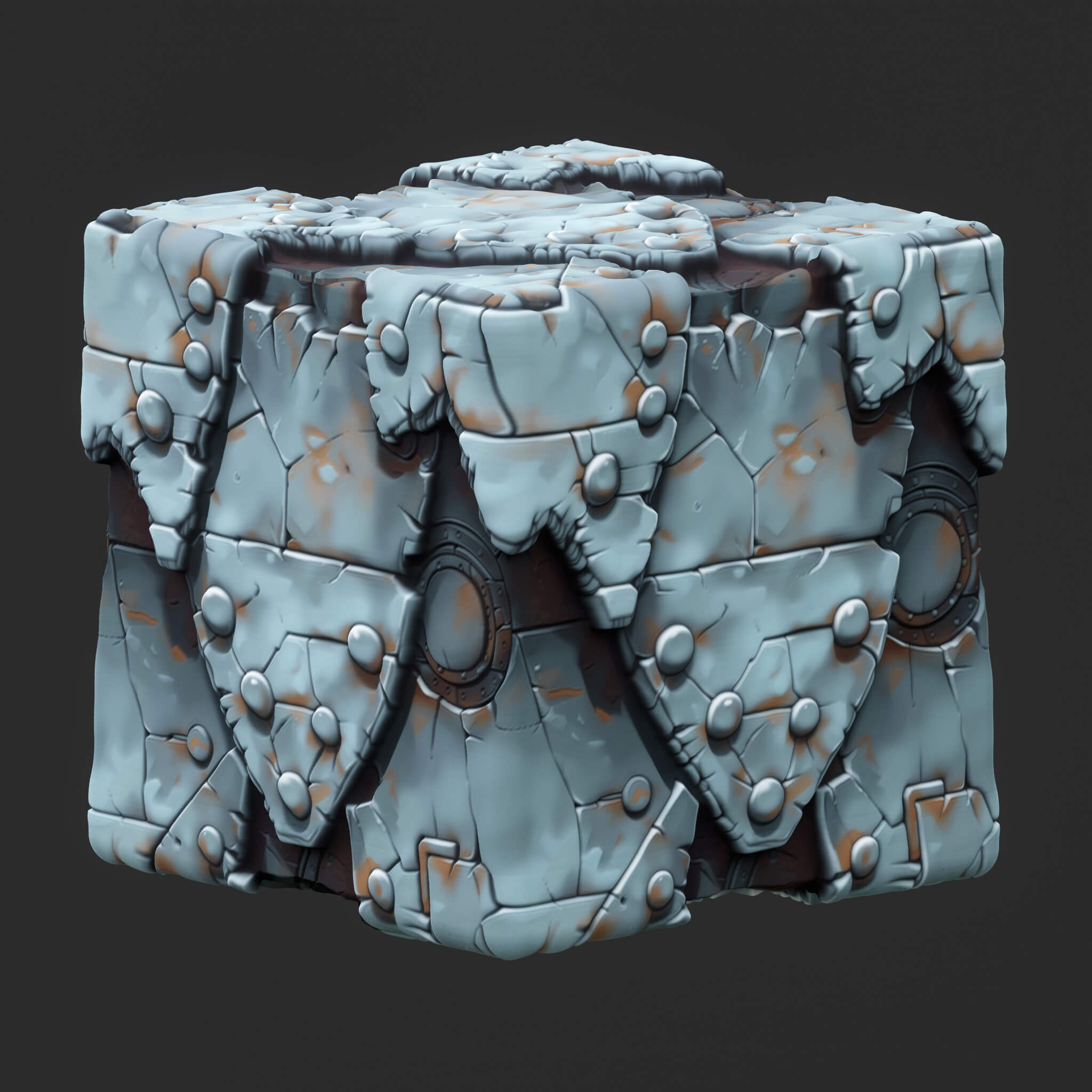 Stylized Metal Seamless Texture by zames1992d