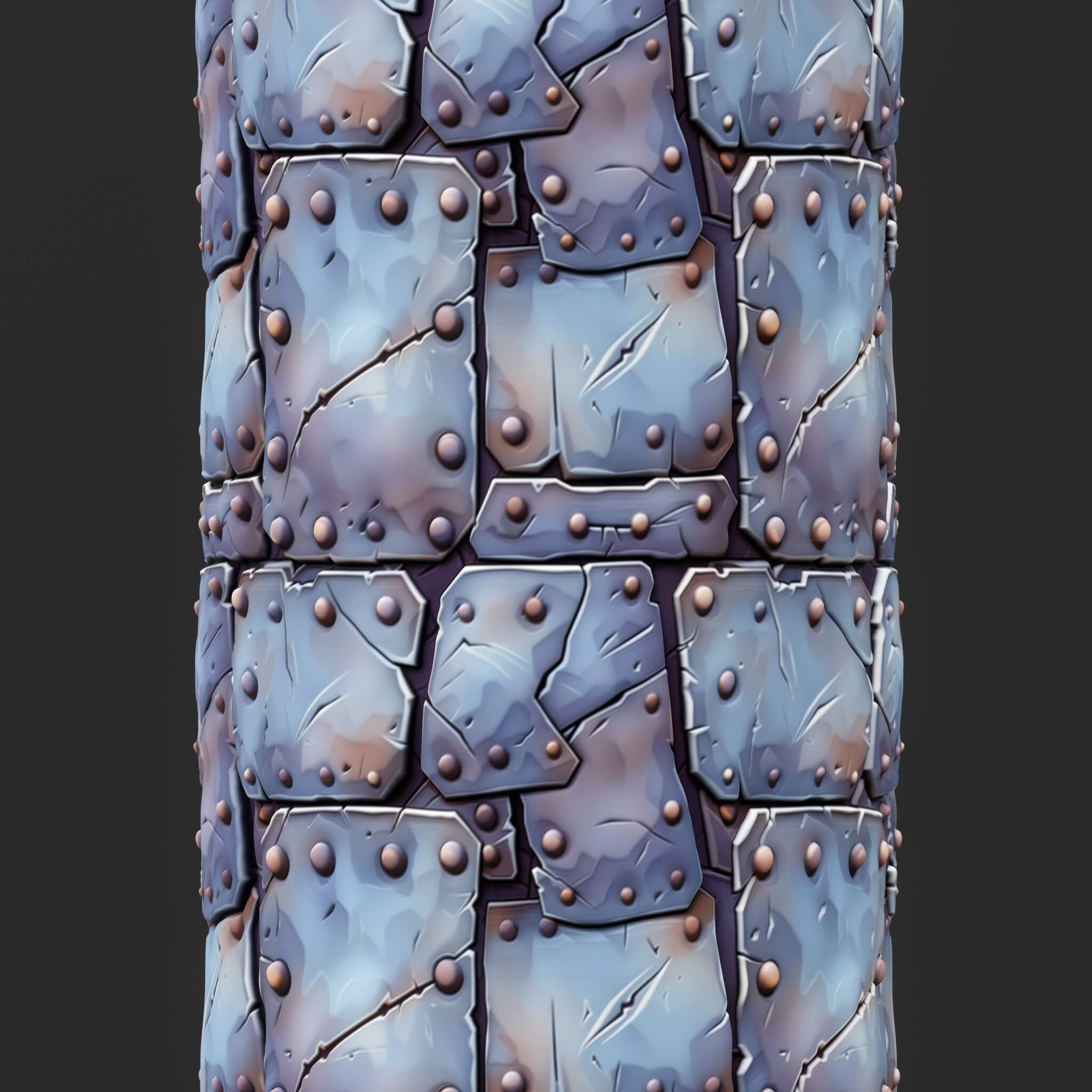 Stylized Metal Seamless Texture by zames1992d