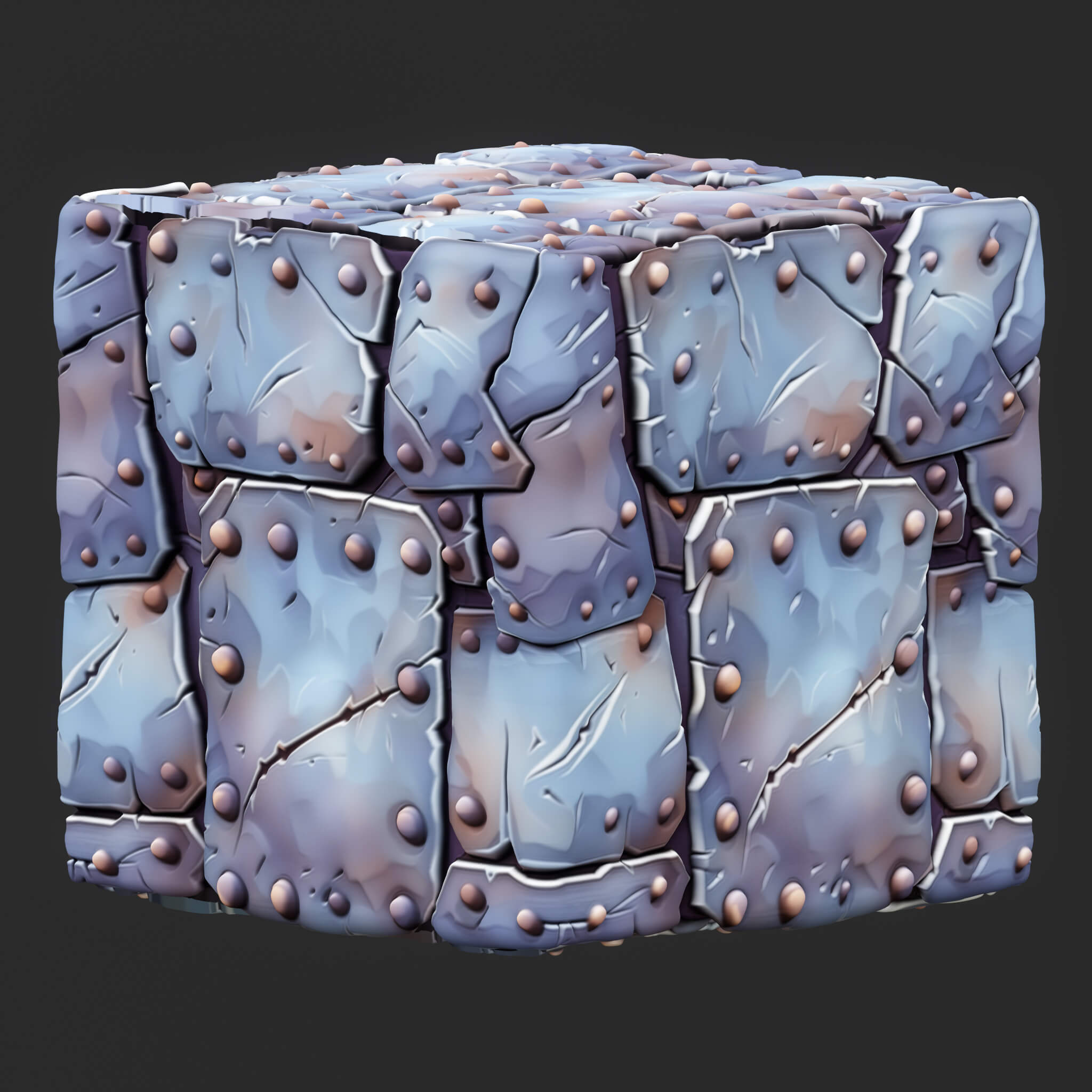 Stylized Metal Seamless Texture by zames1992d