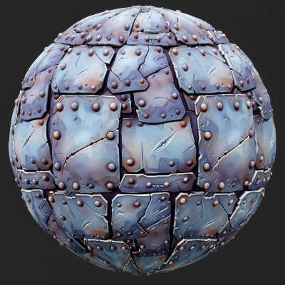 Stylized Metal Seamless Texture by zames1992d