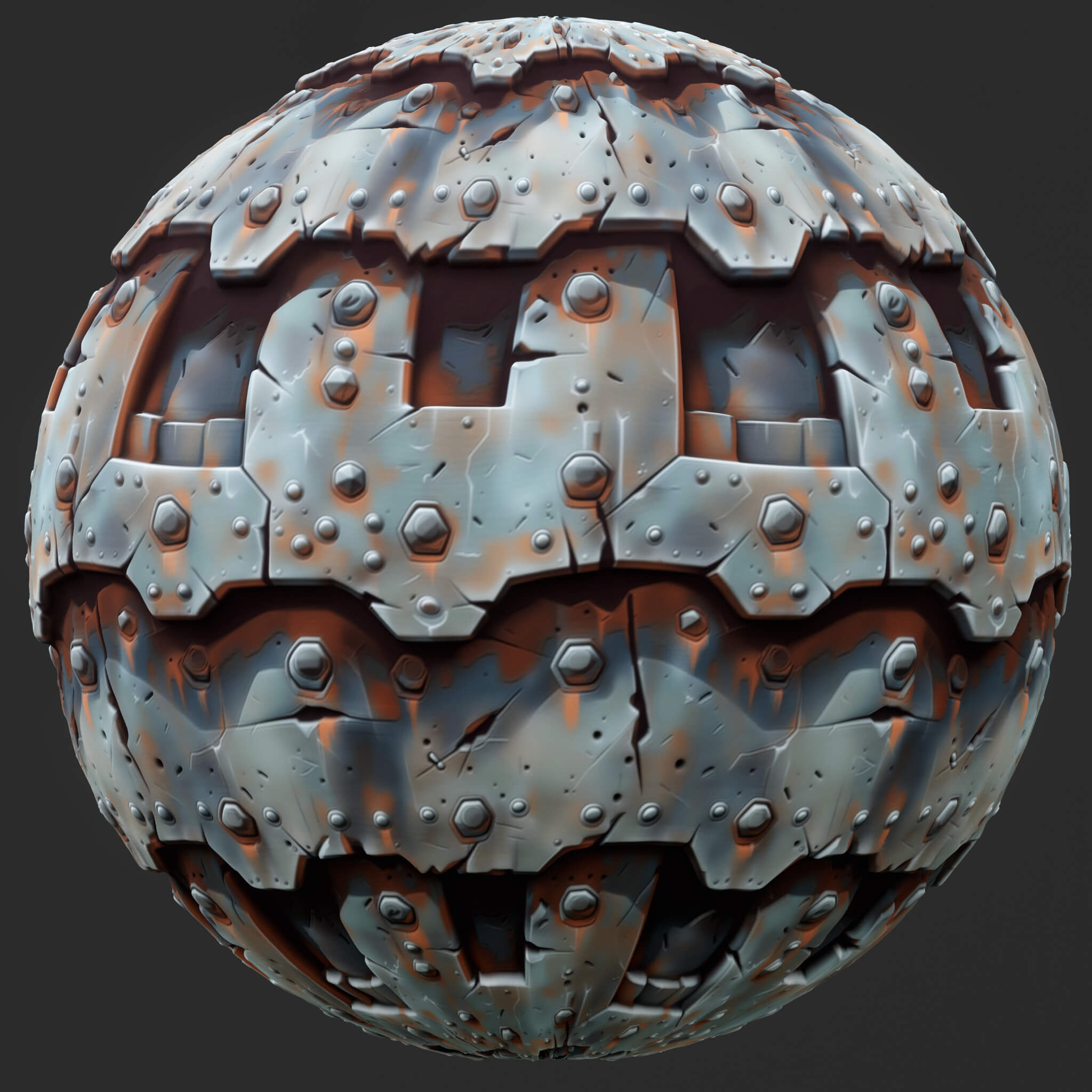 Stylized Metal Seamless Texture by zames1992d