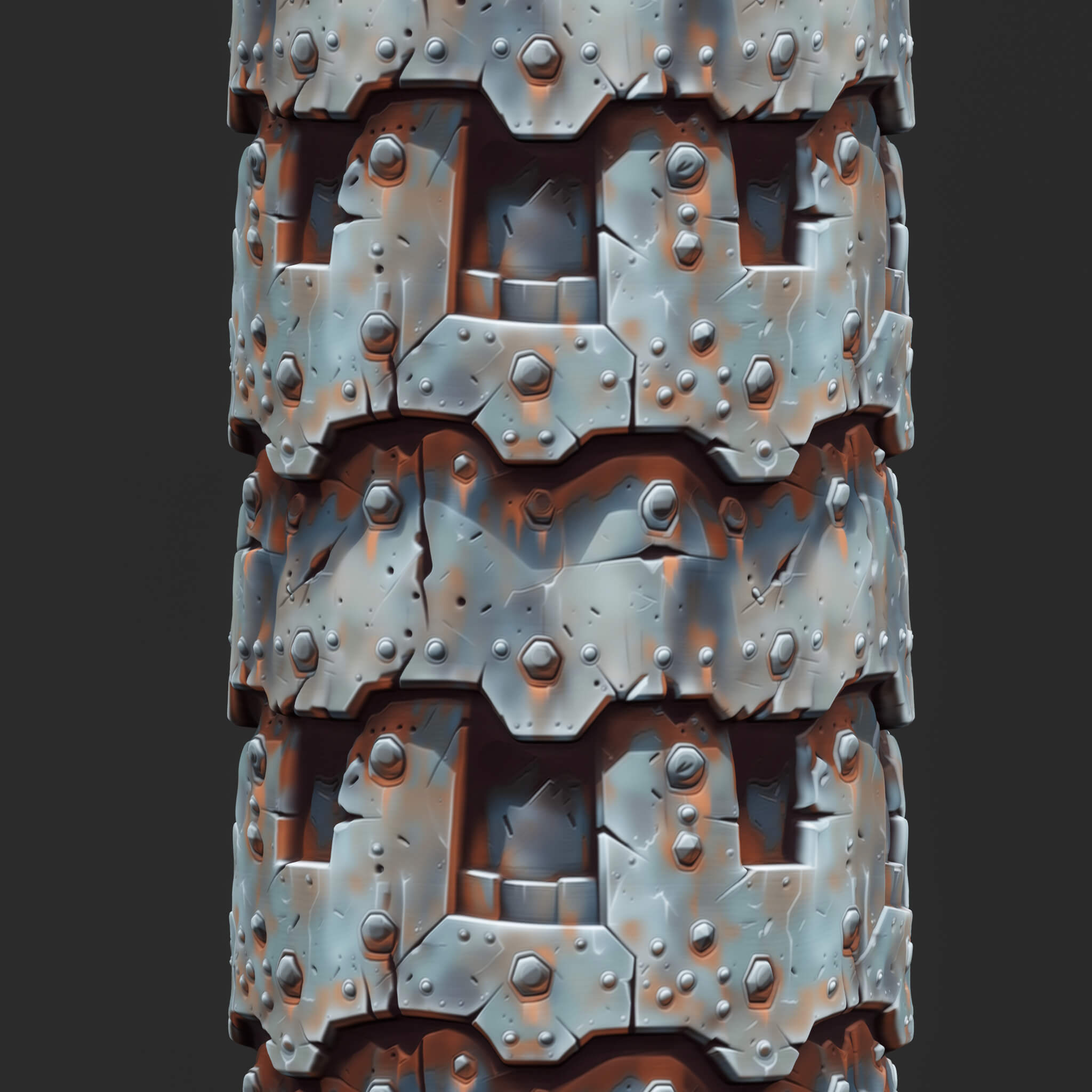 Stylized Metal Seamless Texture by zames1992d
