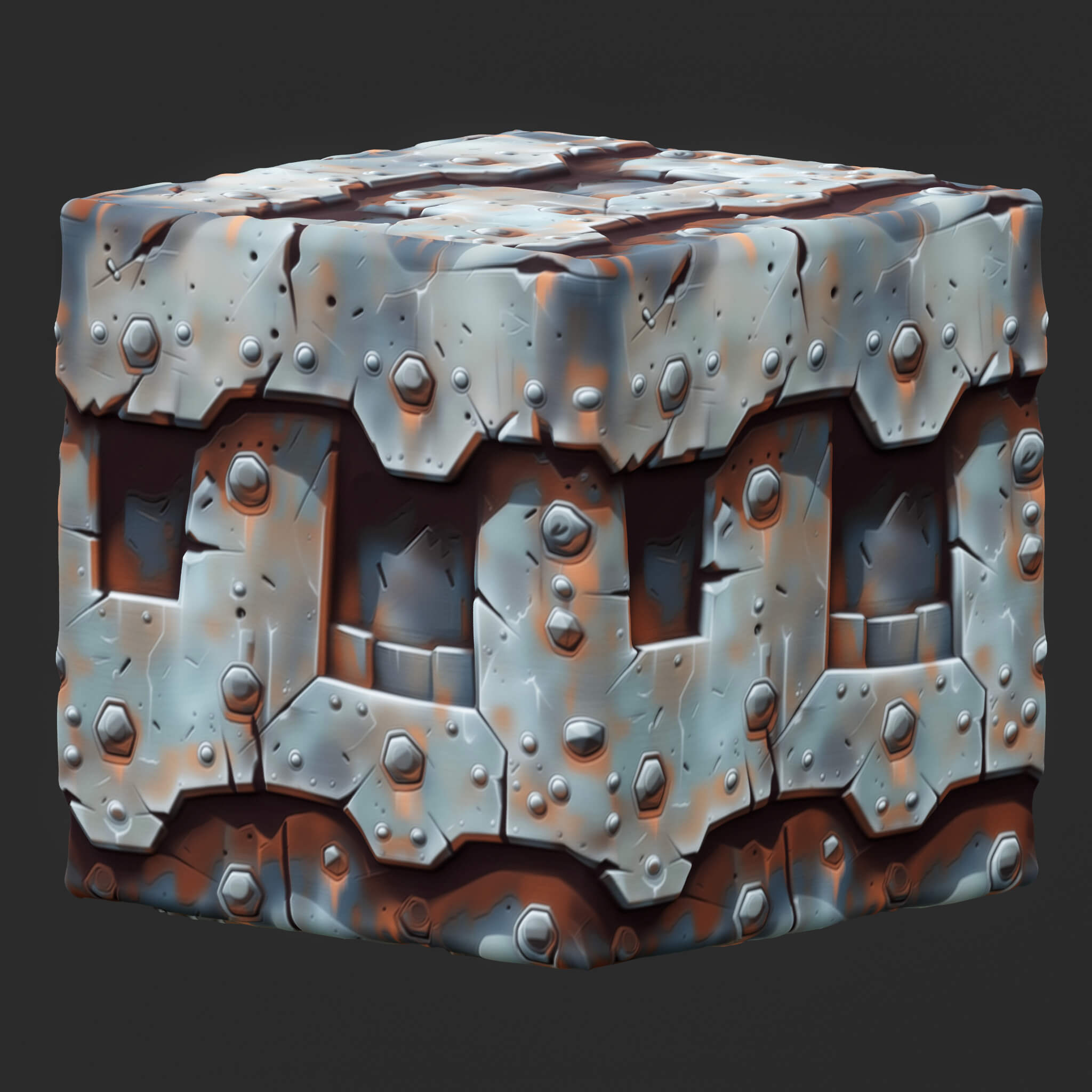 Stylized Metal Seamless Texture by zames1992d