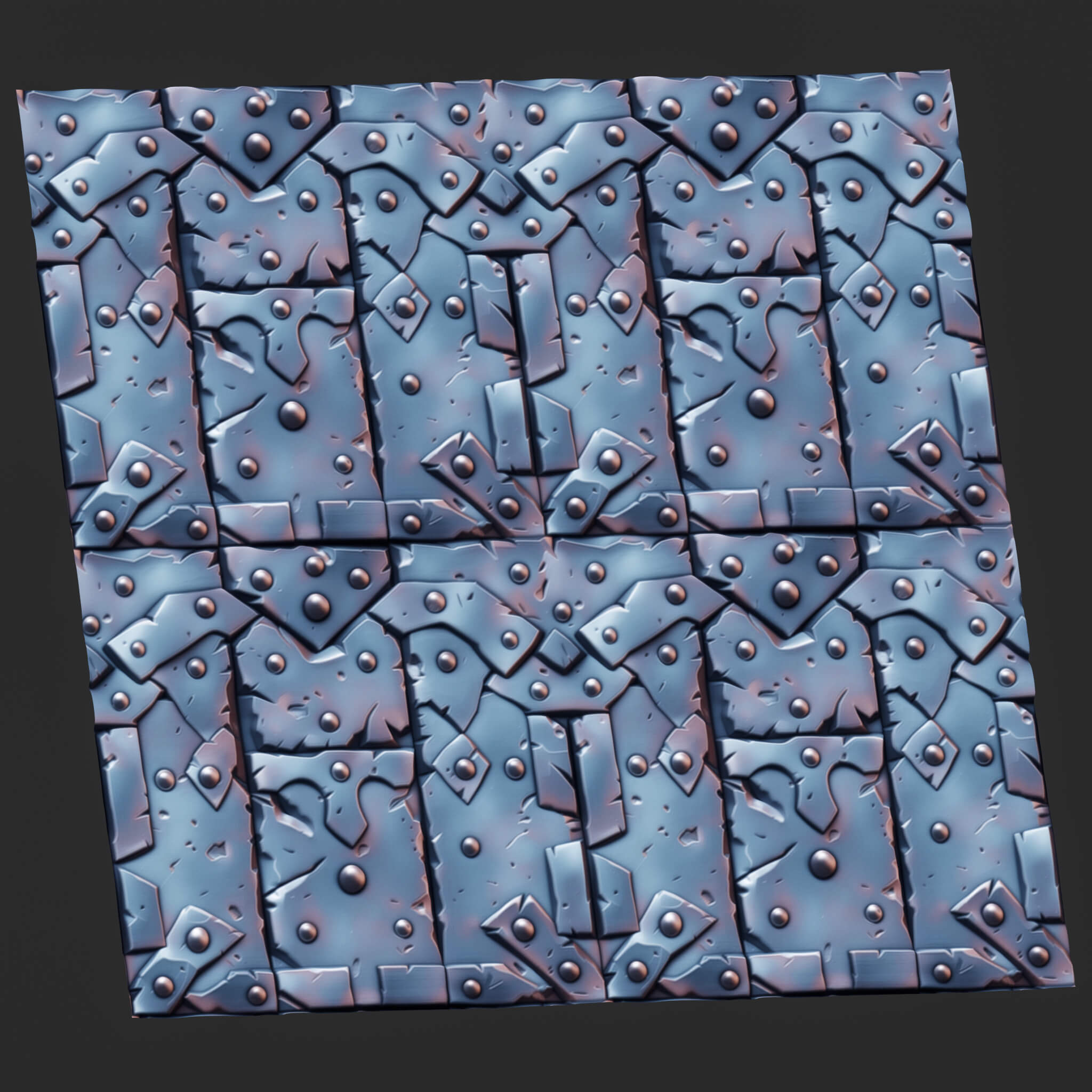 Stylized Metal Seamless Texture by zames1992d