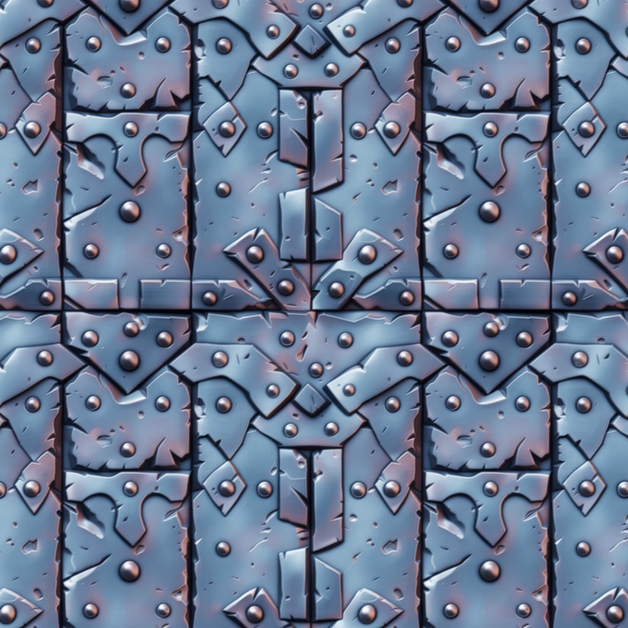 Stylized Metal Seamless Texture by zames1992d