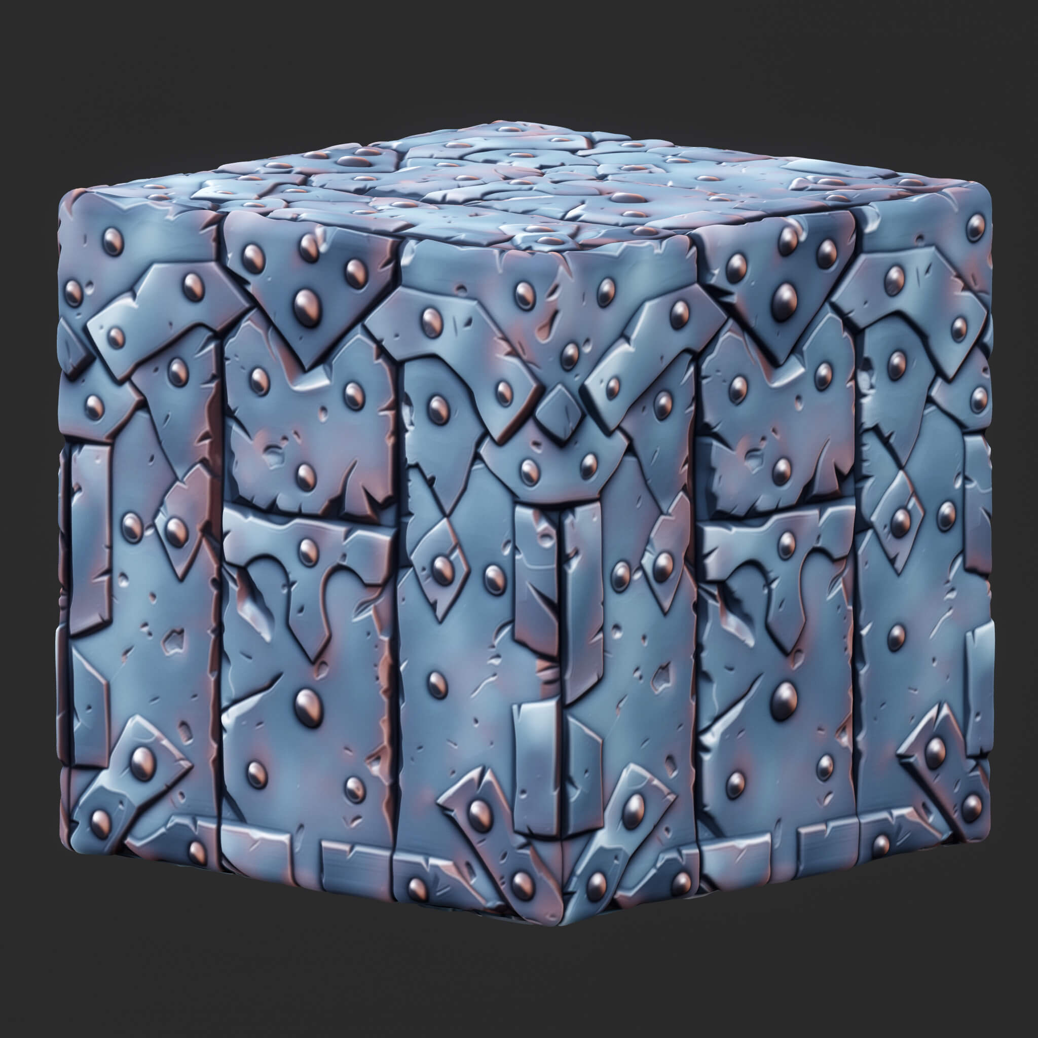 Stylized Metal Seamless Texture by zames1992d