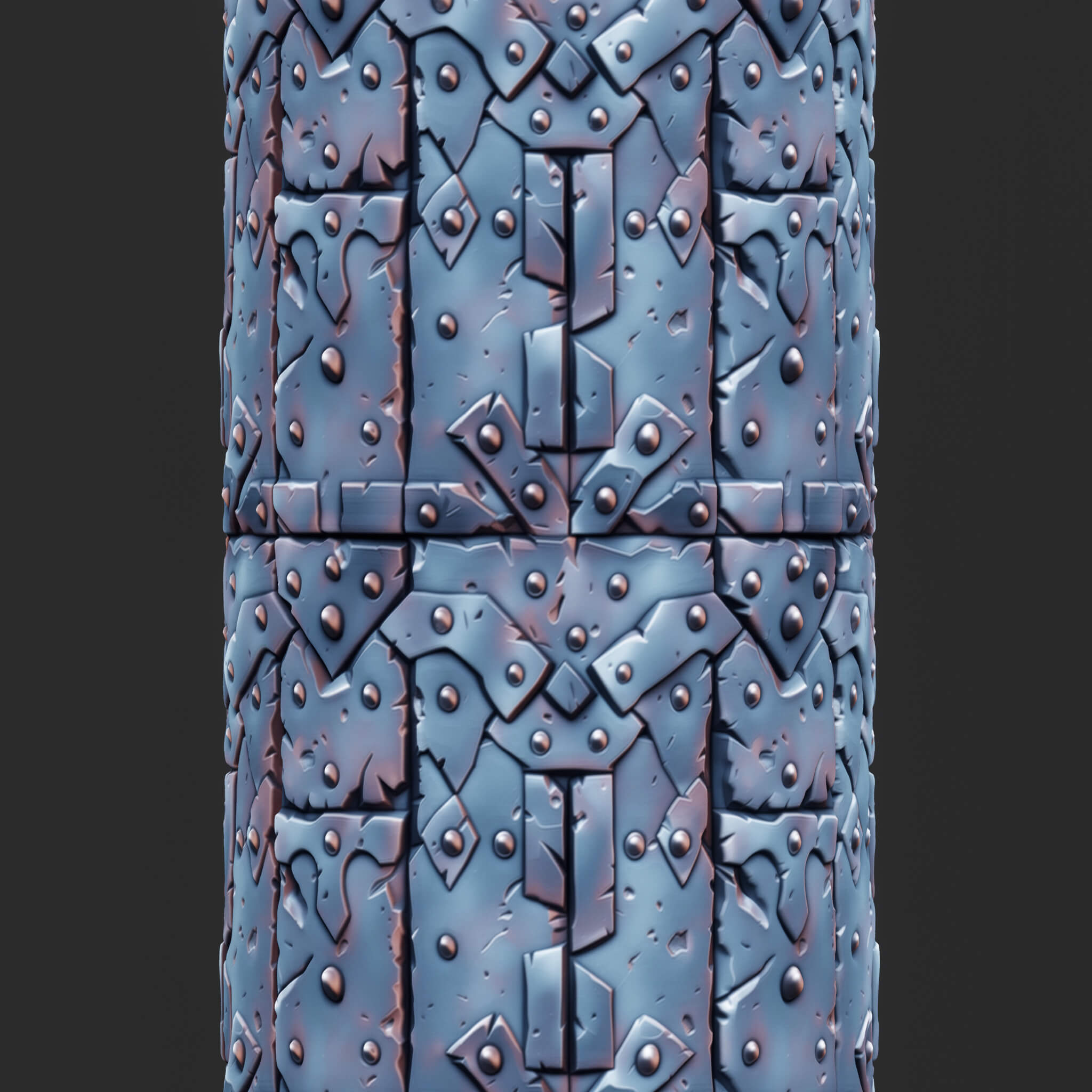 Stylized Metal Seamless Texture by zames1992d