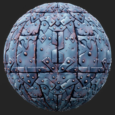 Stylized Metal Seamless Texture by zames1992d