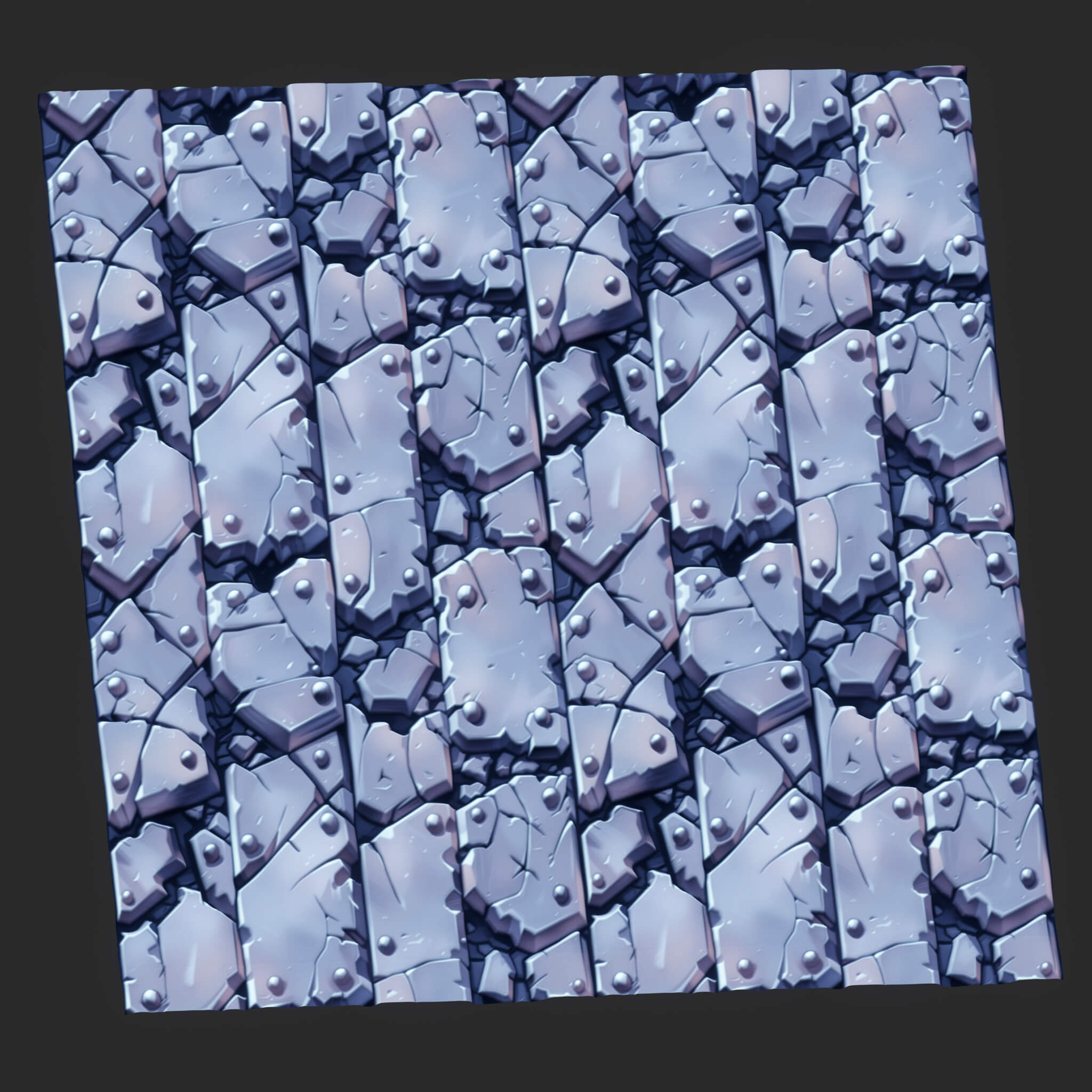 Stylized Metal Seamless Texture by zames1992d