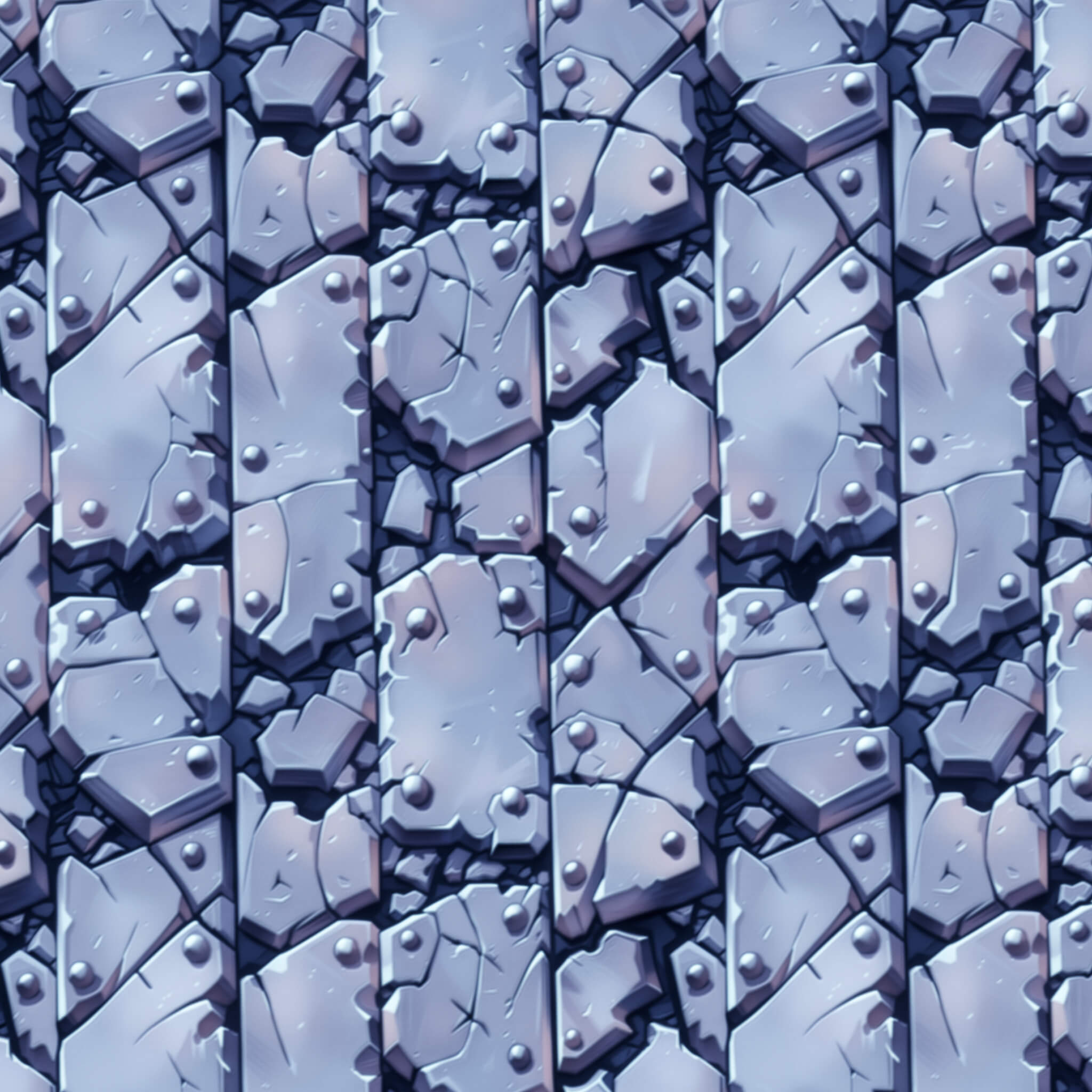 Stylized Metal Seamless Texture by zames1992d