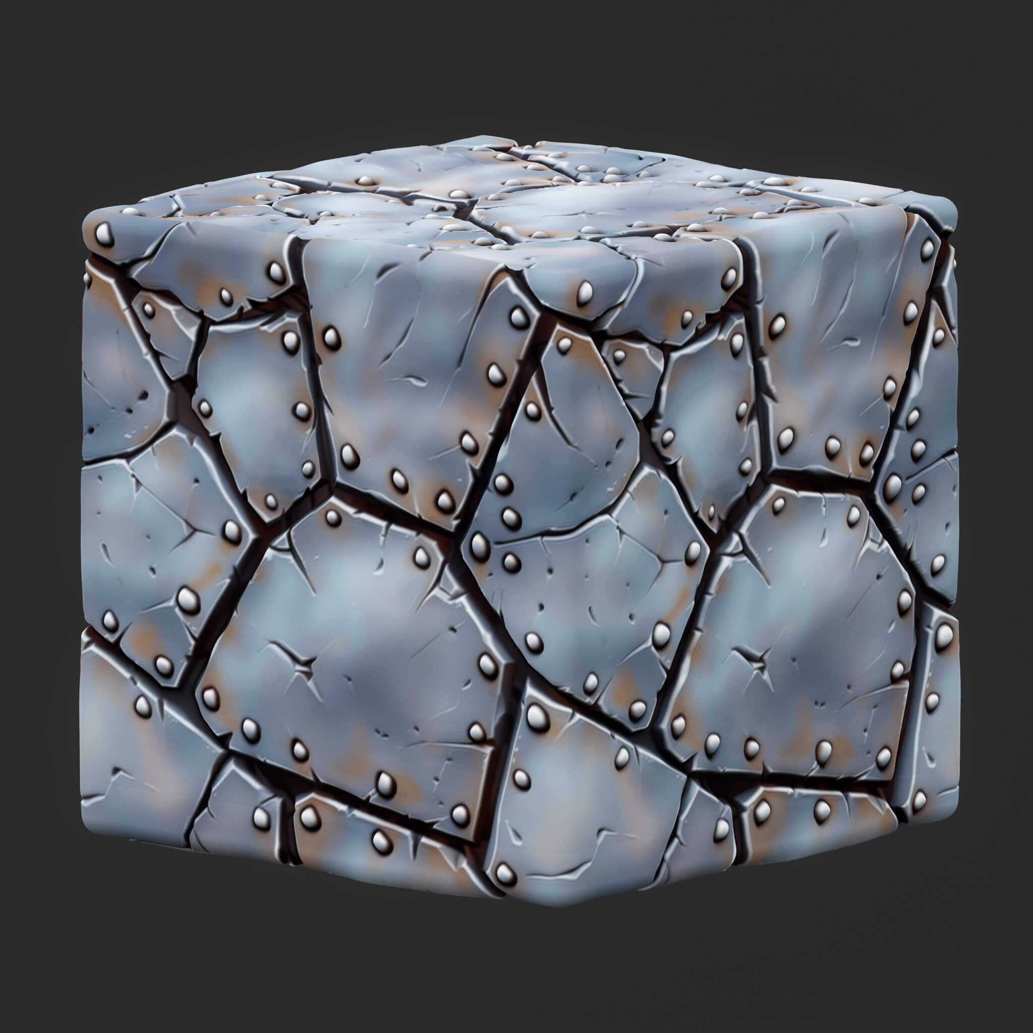 Stylized Metal Seamless Texture by zames1992d