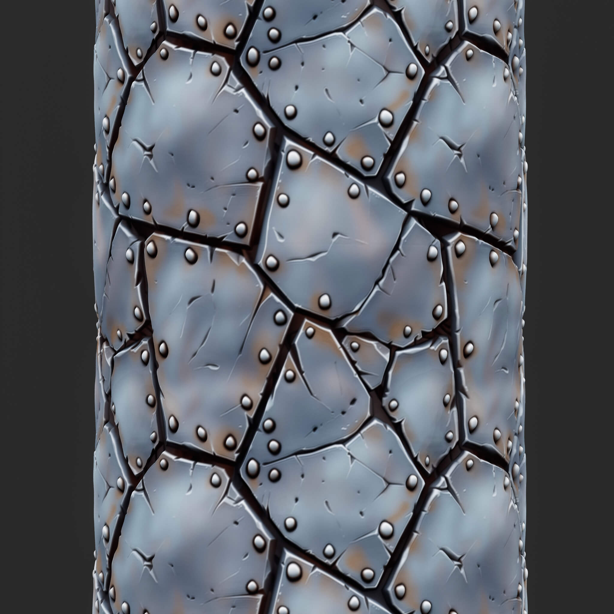 Stylized Metal Seamless Texture by zames1992d