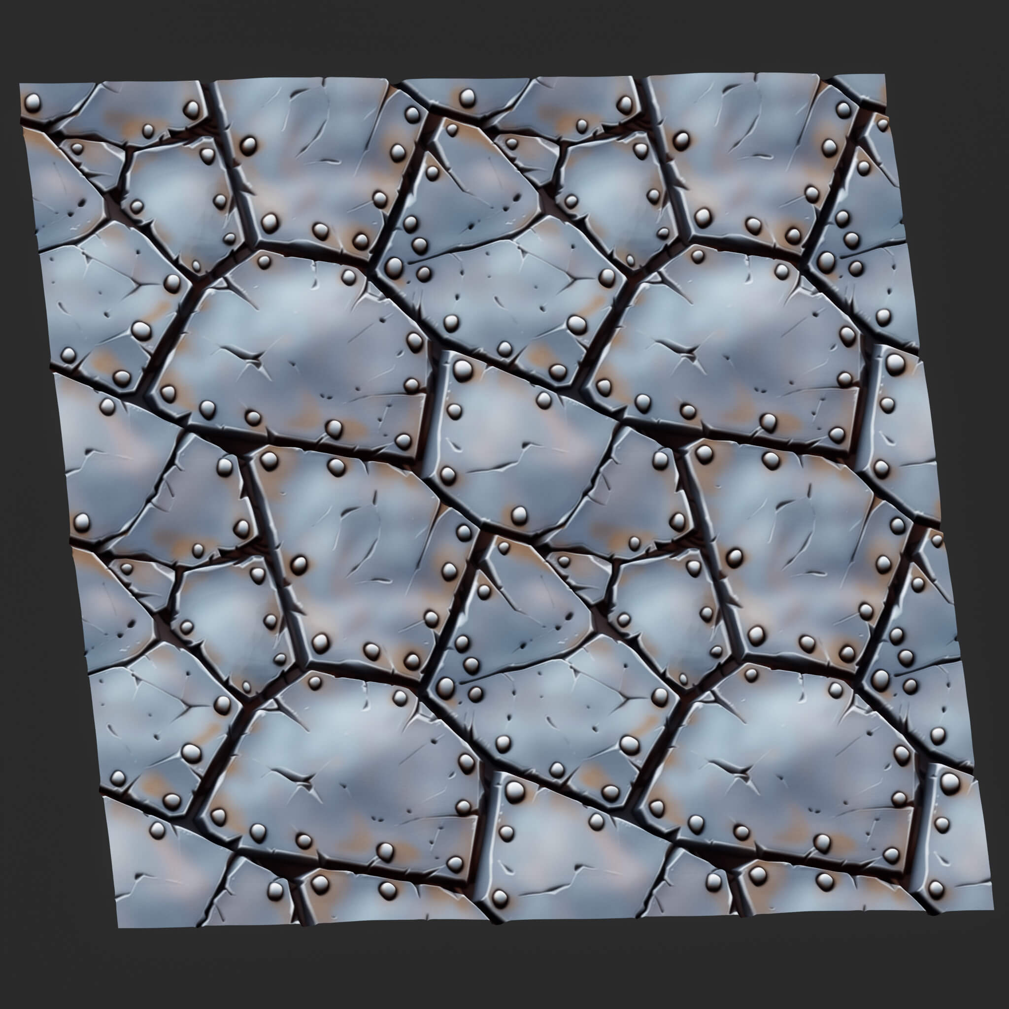 Stylized Metal Seamless Texture by zames1992d