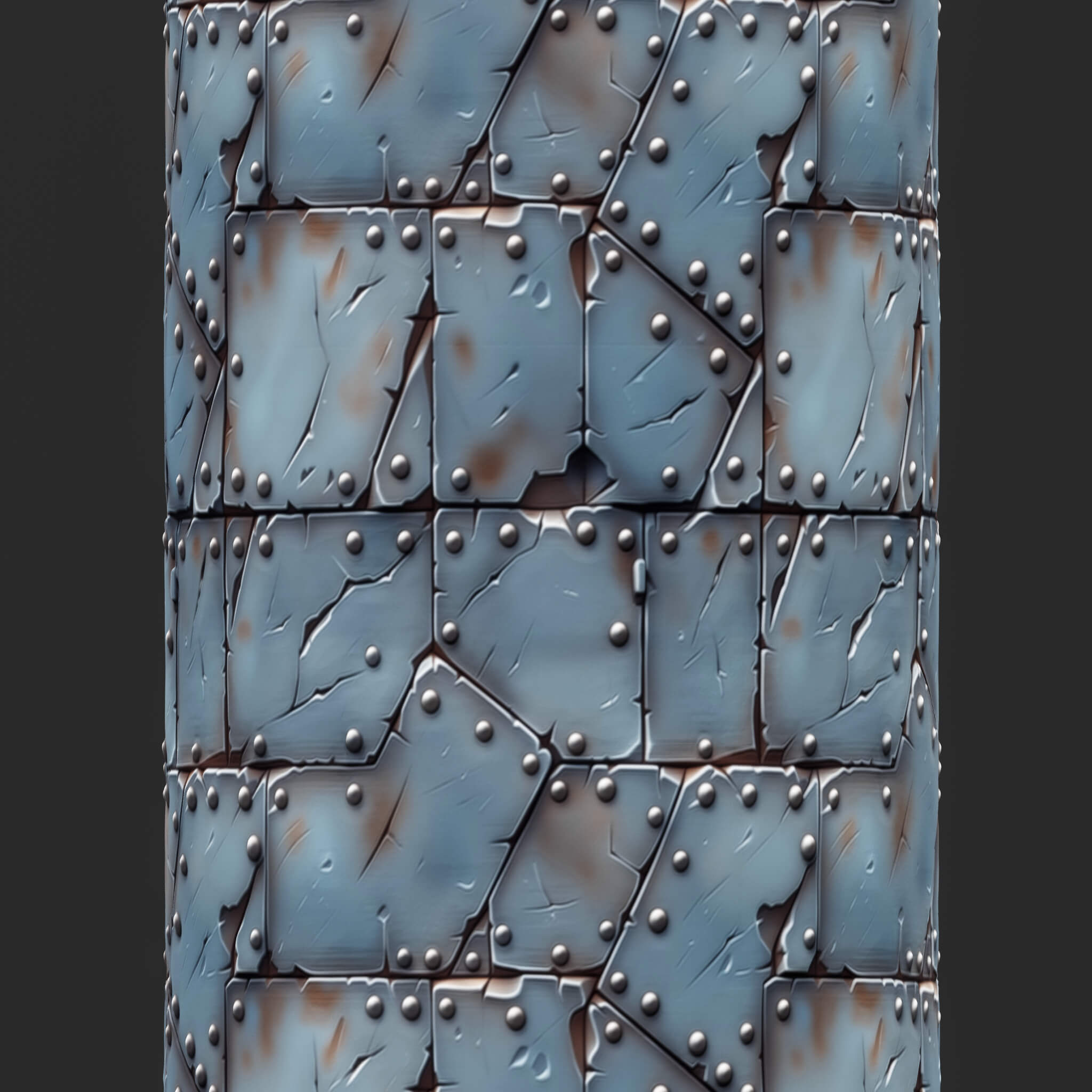 Stylized Metal Seamless Texture by zames1992d