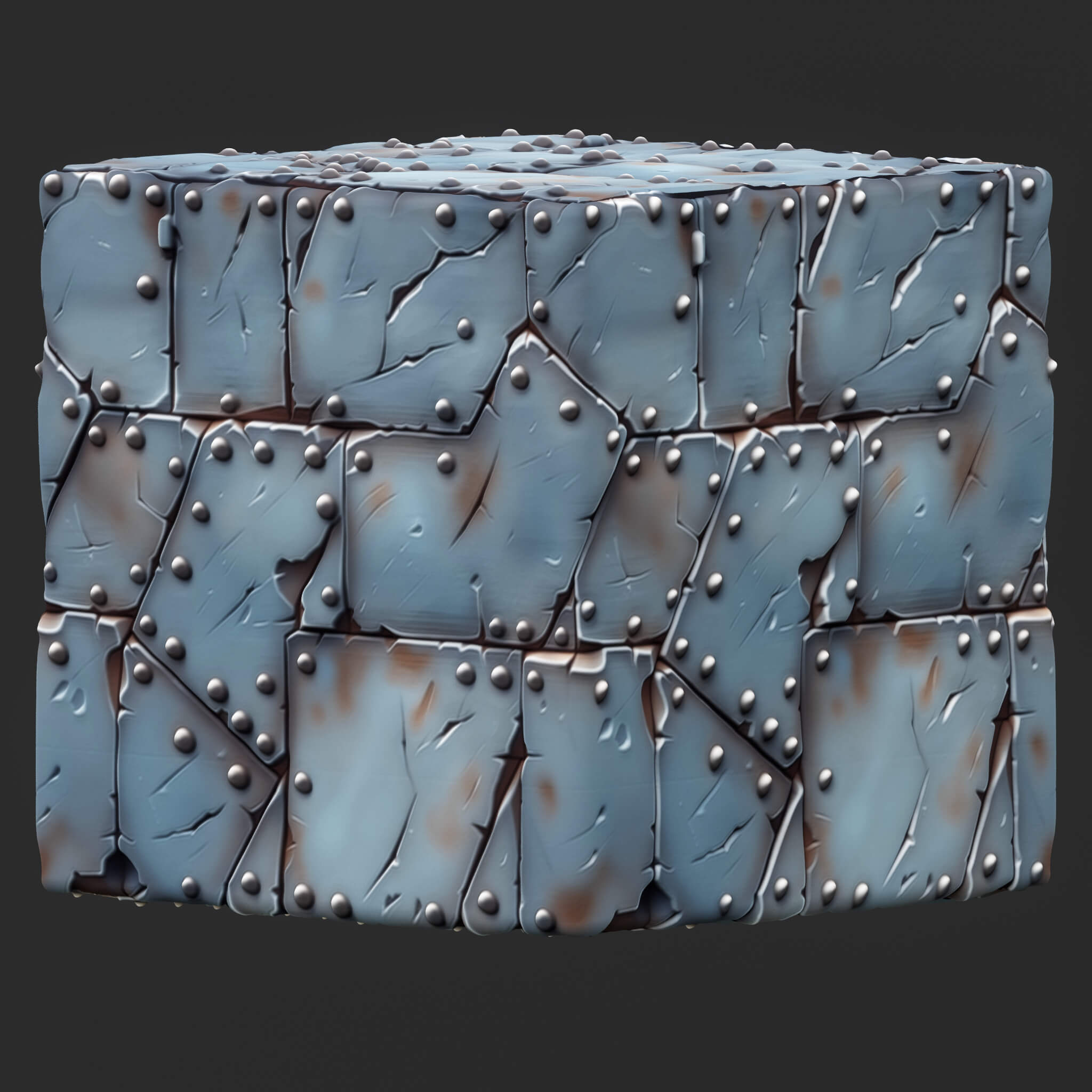 Stylized Metal Seamless Texture by zames1992d