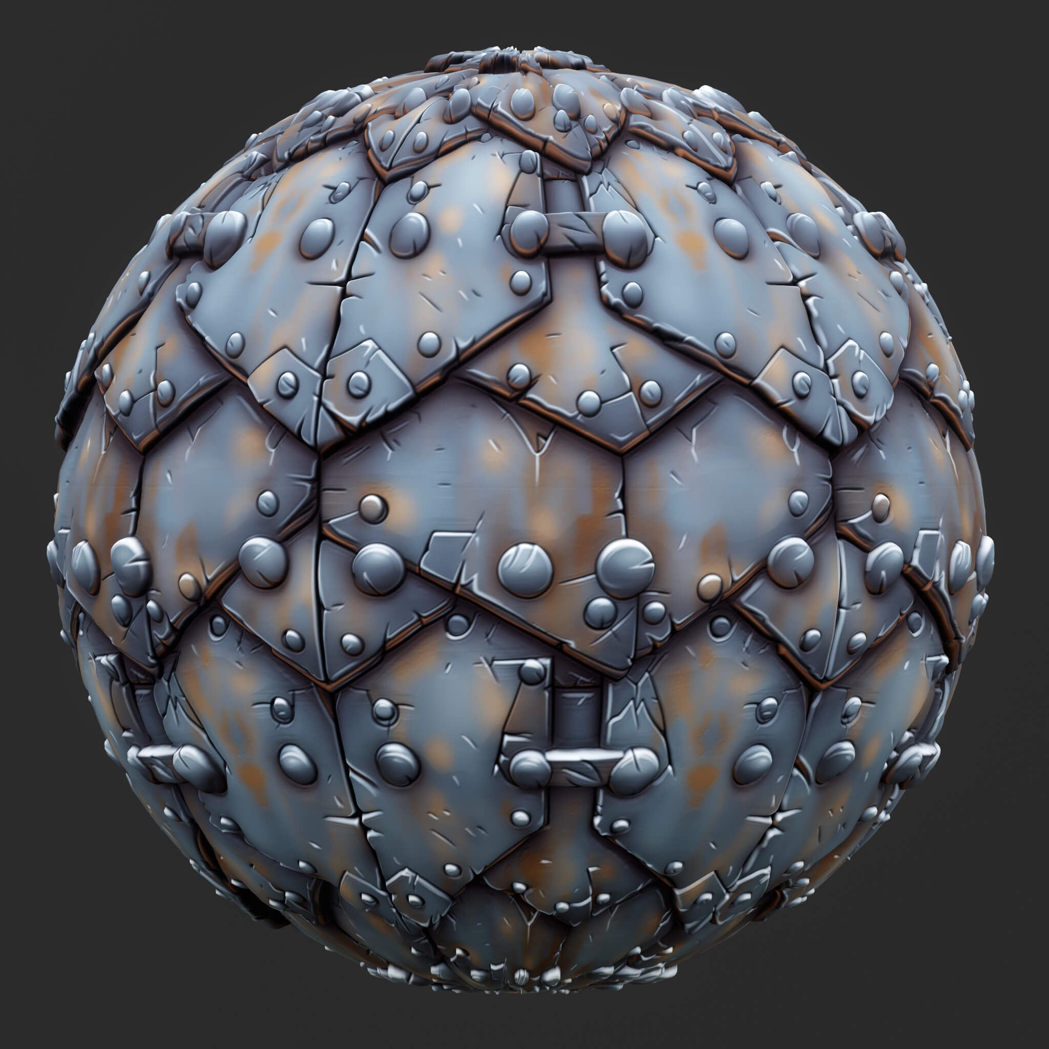Stylized Metal Seamless Texture by zames1992d