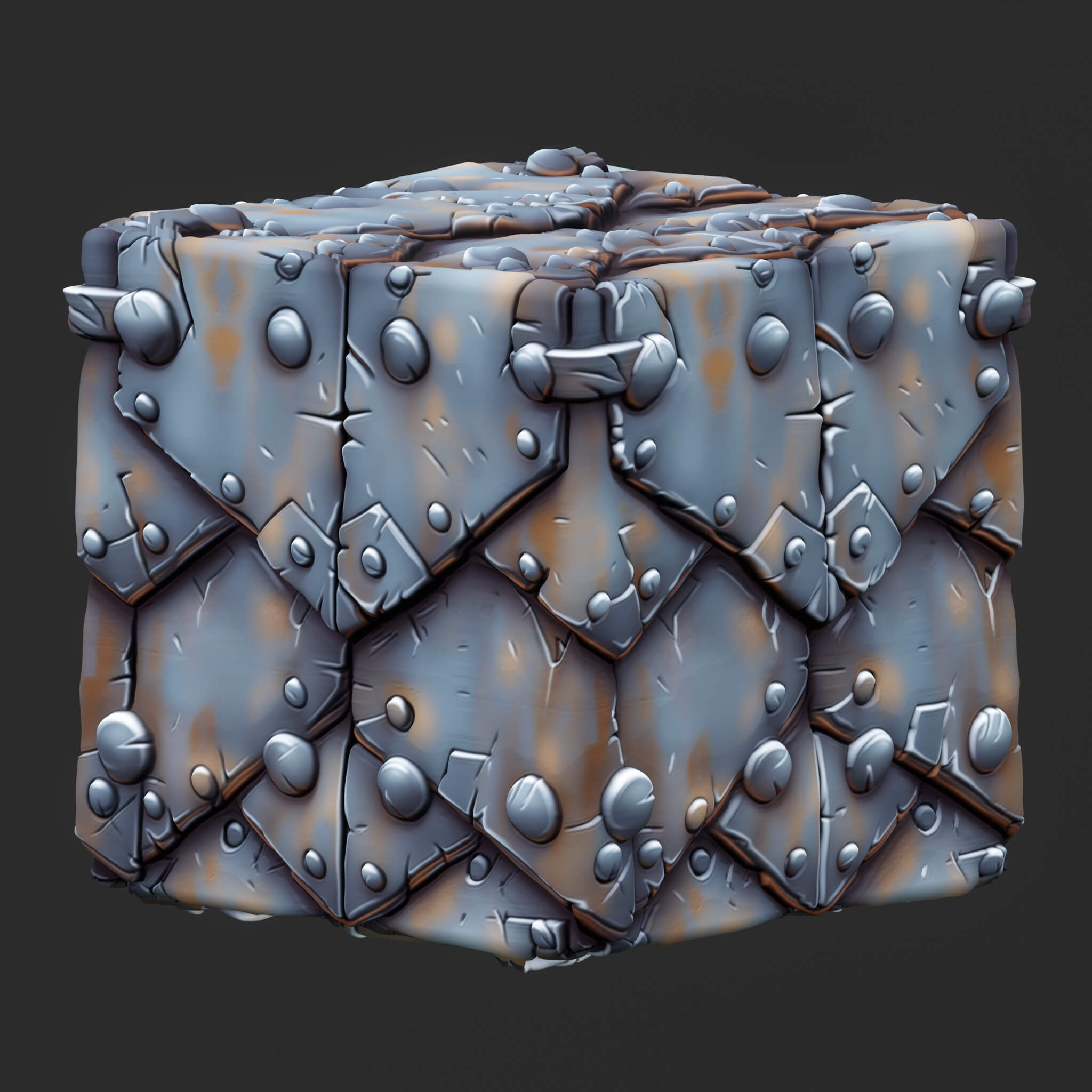 Stylized Metal Seamless Texture by zames1992d