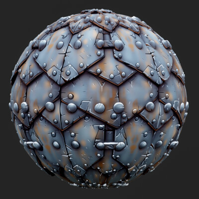 Stylized Metal Seamless Texture by zames1992d