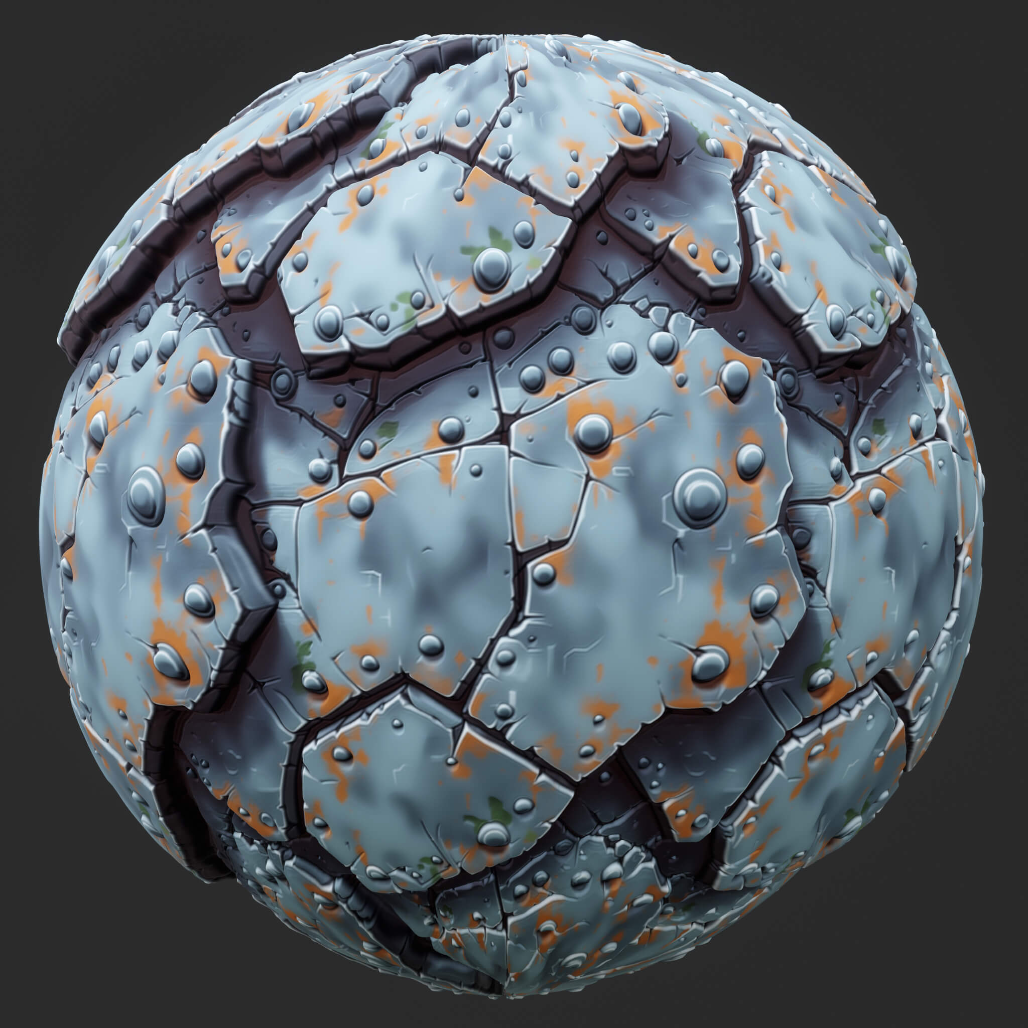 Stylized Metal Seamless Texture by zames1992d