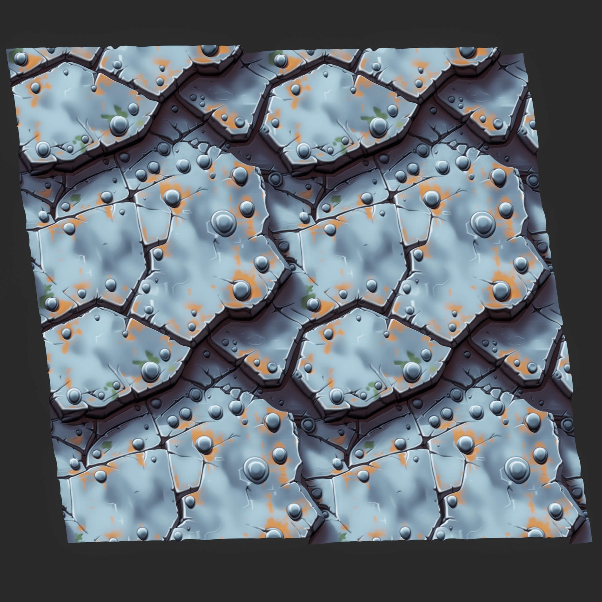 Stylized Metal Seamless Texture by zames1992d