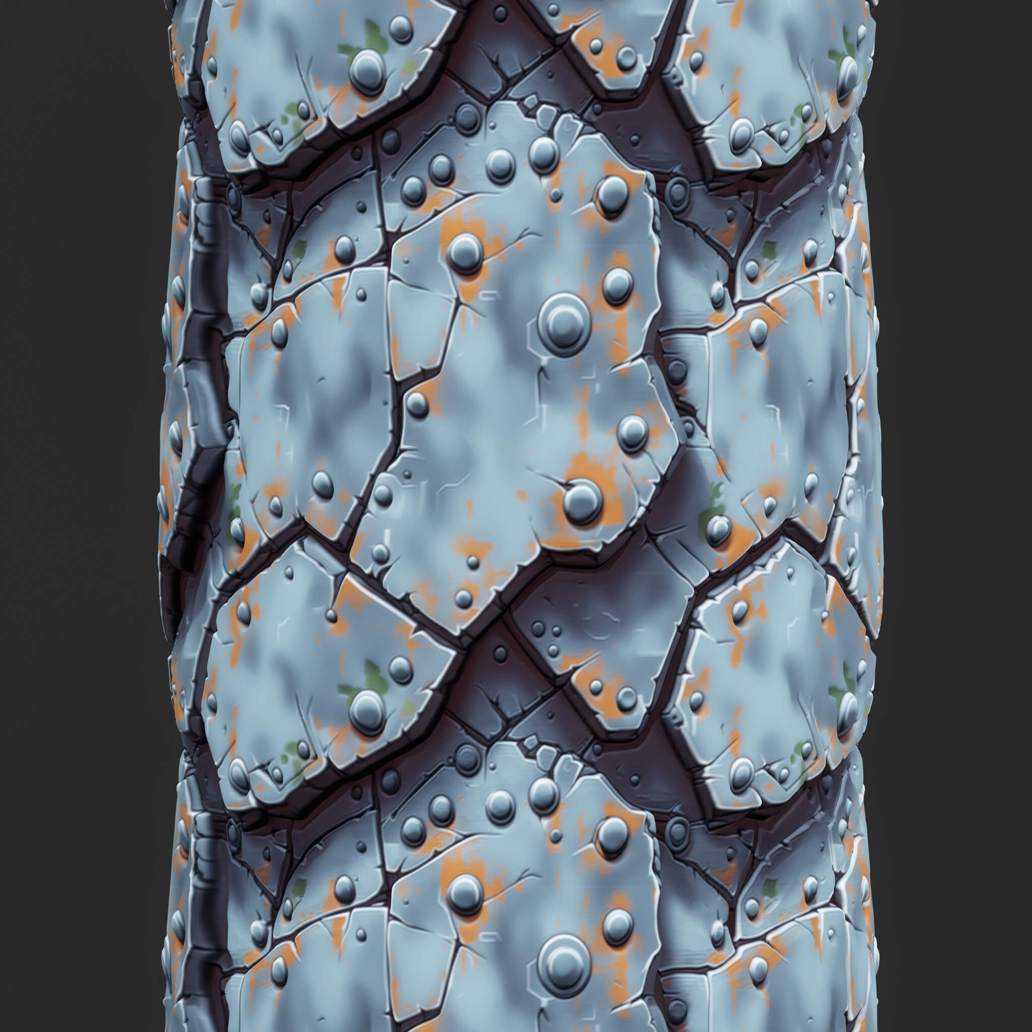 Stylized Metal Seamless Texture by zames1992d