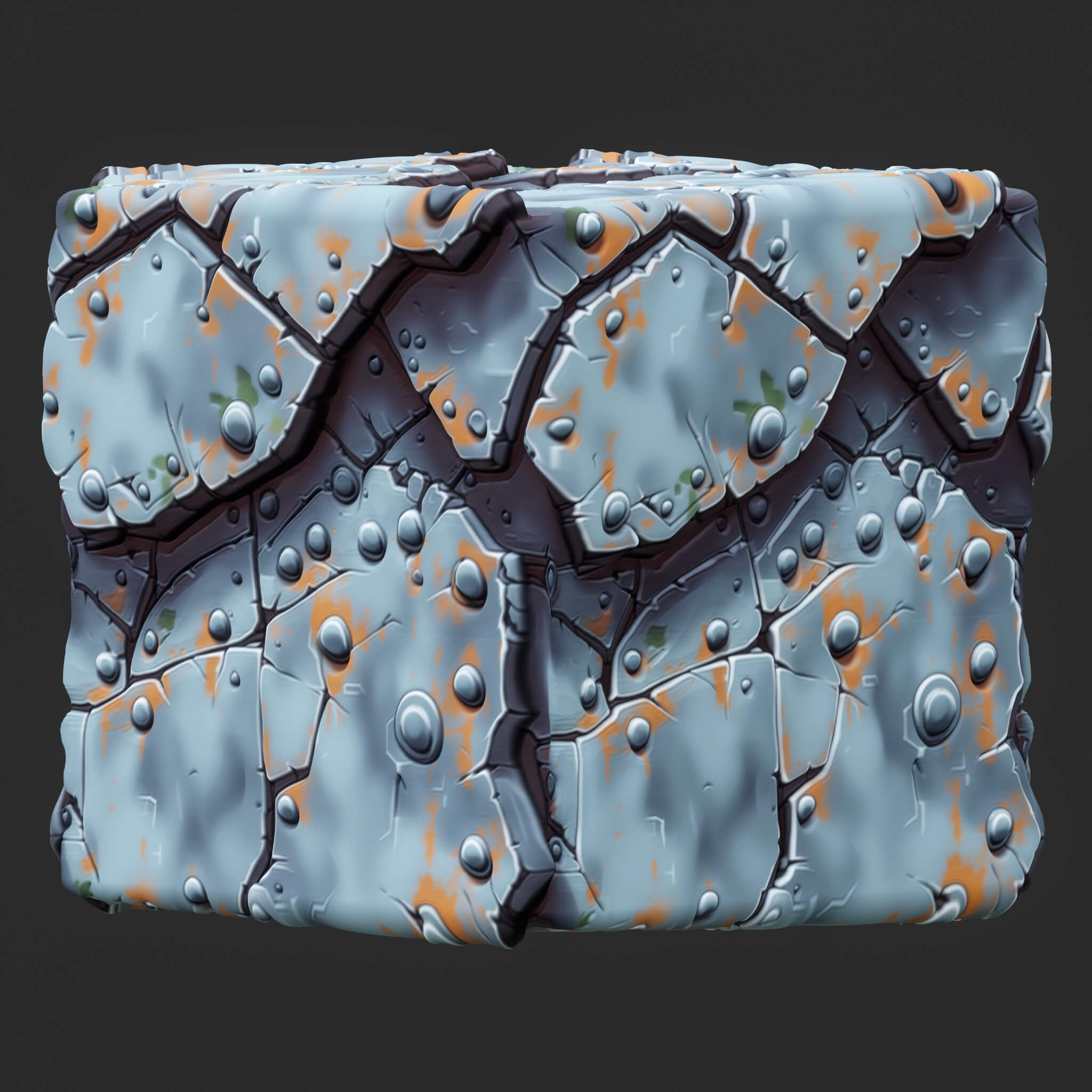 Stylized Metal Seamless Texture by zames1992d