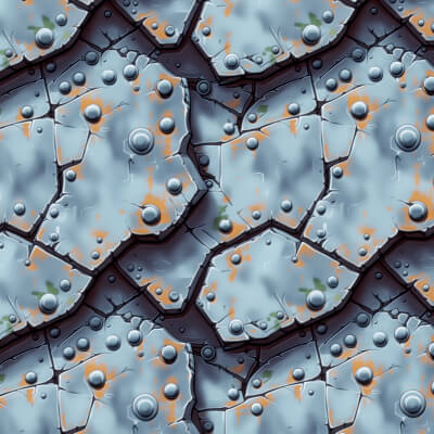 Stylized Metal Seamless Texture by zames1992d