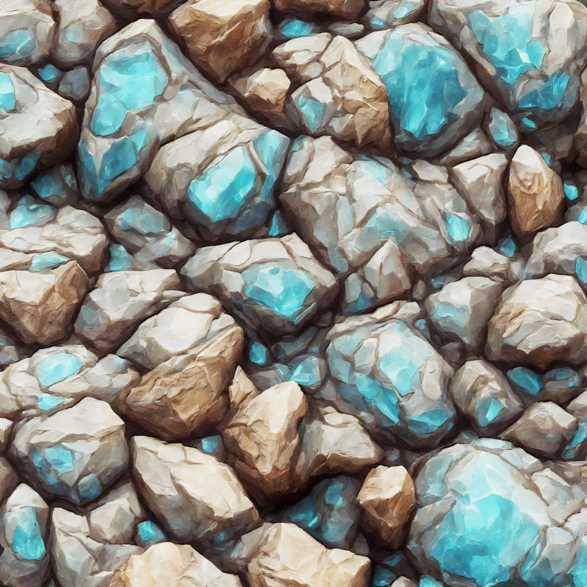 Stylized Minerals V1 Seamless Texture by zames1992d