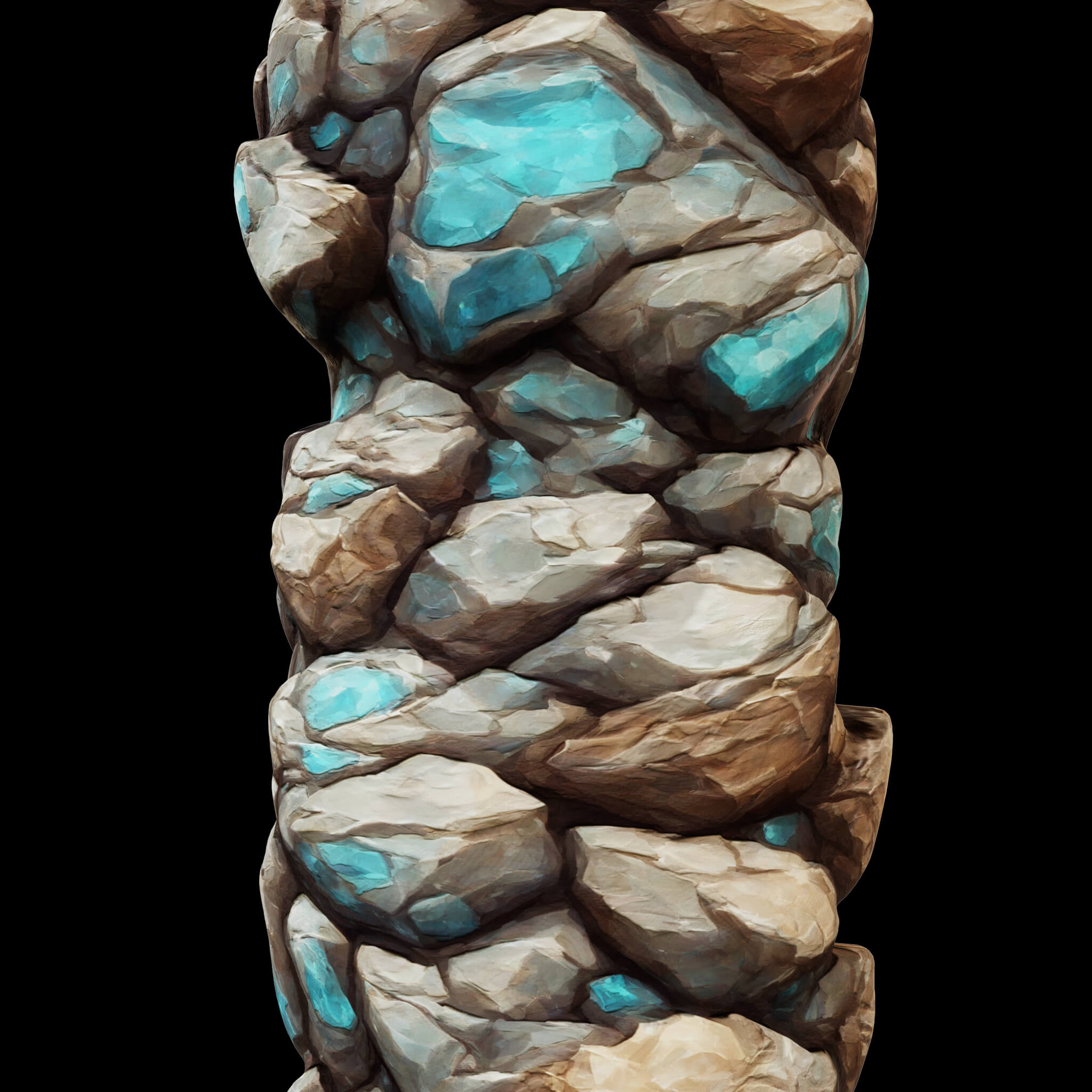 Stylized Minerals V1 Seamless Texture by zames1992d