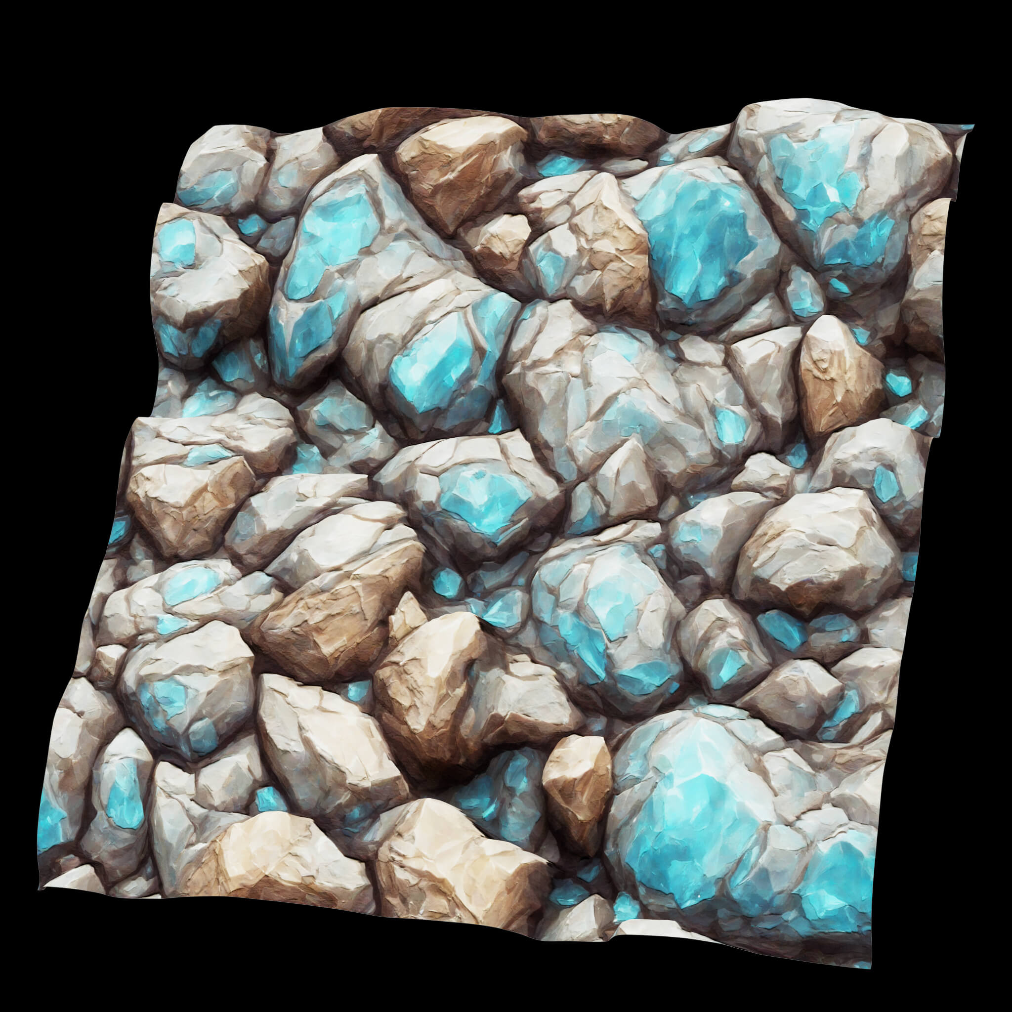 Stylized Minerals V1 Seamless Texture by zames1992d