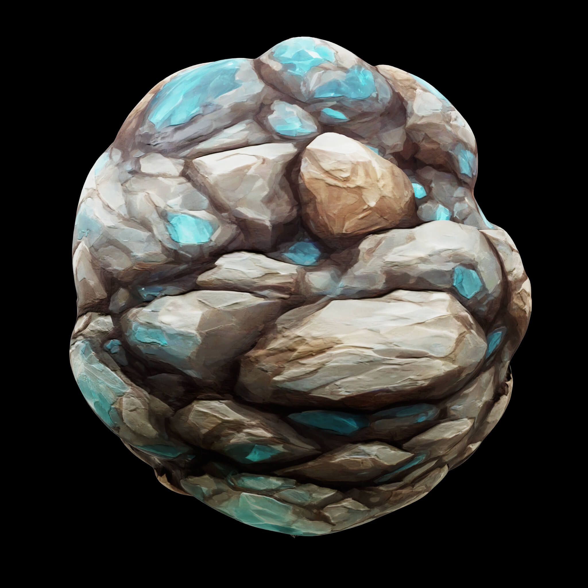 Stylized Minerals V1 Seamless Texture by zames1992d