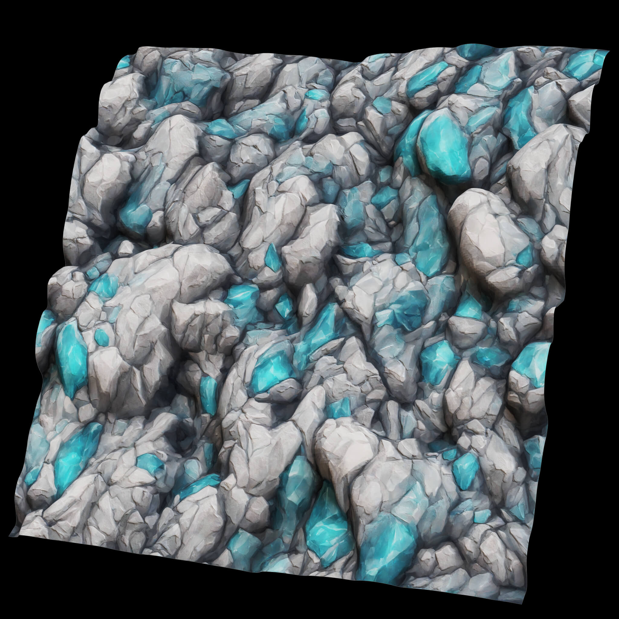 Stylized Minerals V2 Seamless Texture by zames1992d