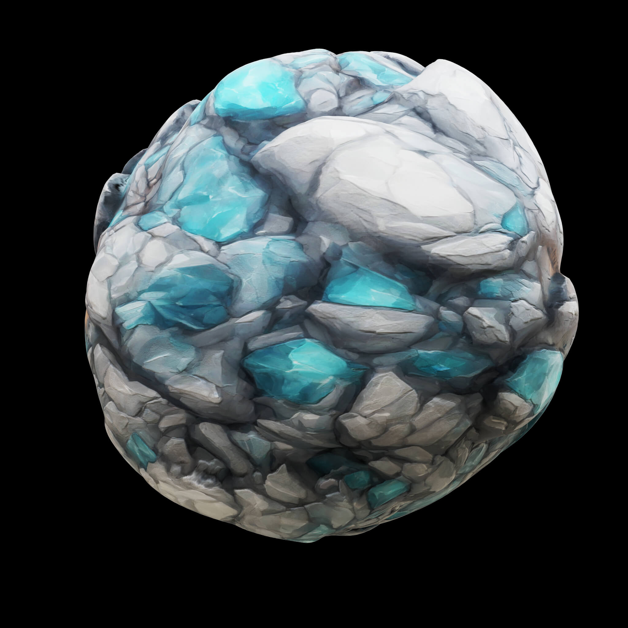 Stylized Minerals V2 Seamless Texture by zames1992d