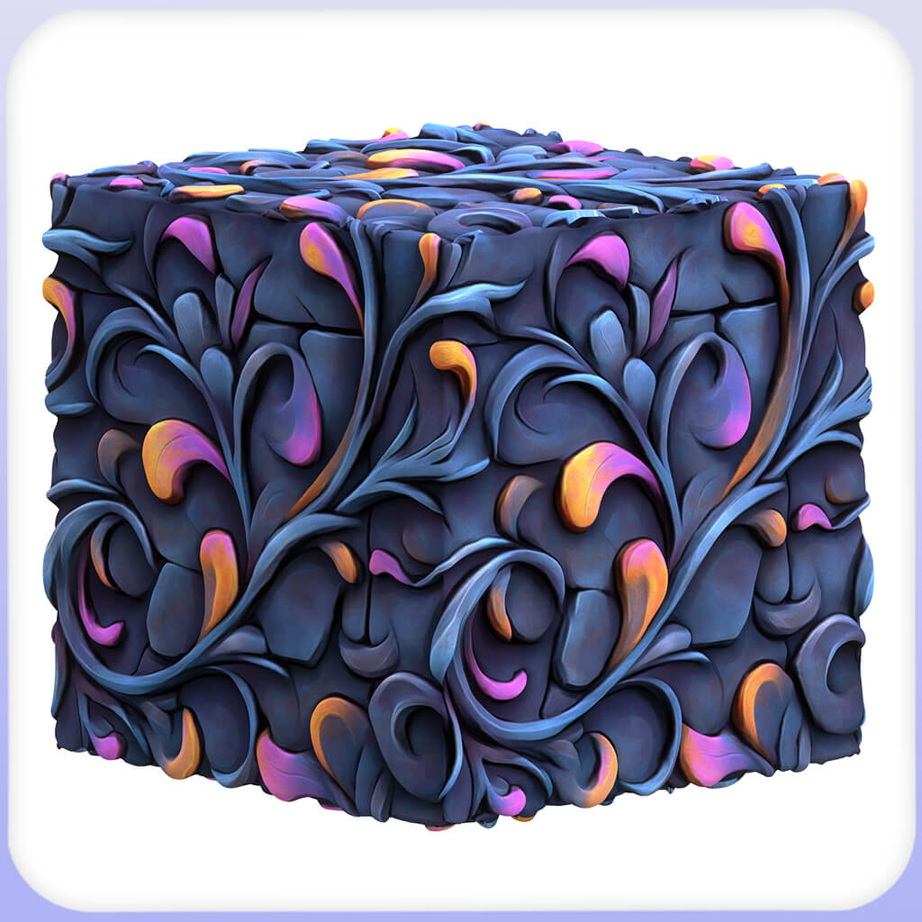 Stylized Ornaments Seamless Texture by zames1992d