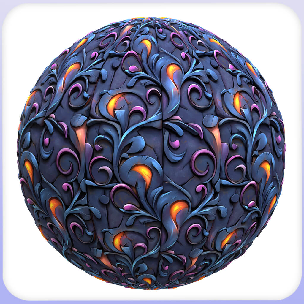 Stylized Ornaments Seamless Texture by zames1992d