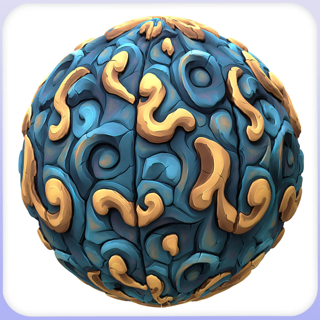 Stylized Ornaments Seamless Texture by zames1992d