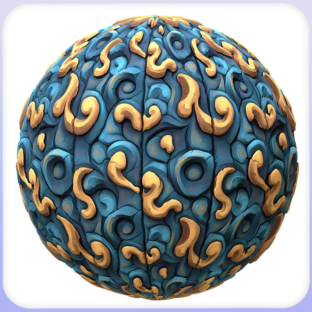 Stylized Ornaments Seamless Texture by zames1992d