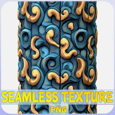Stylized Ornaments Seamless Texture by zames1992d